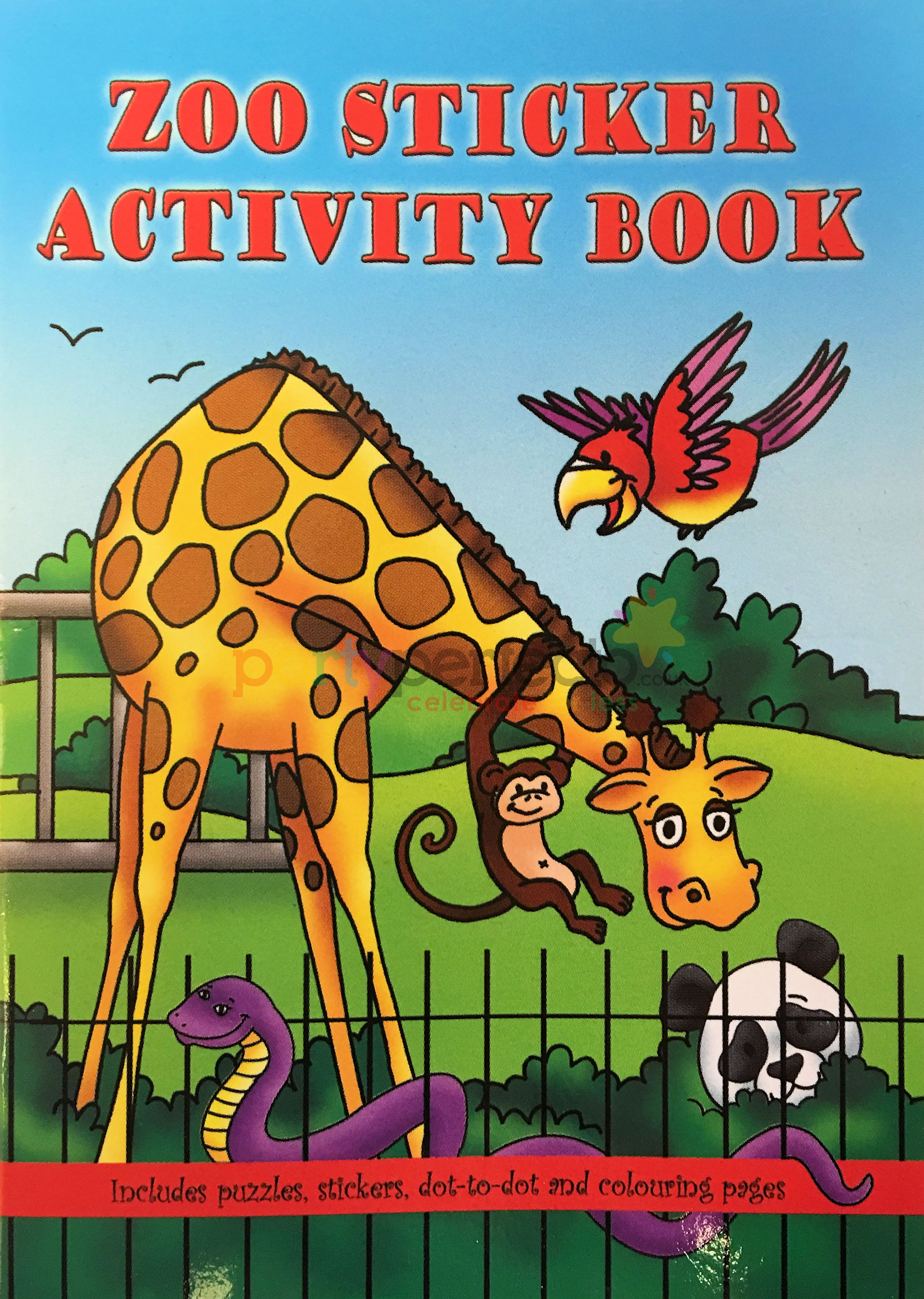 6 Sticker Activity Books - Choose From 20 Designs - Kids Loot/Party Bag ...