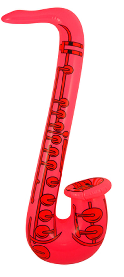 Inflatable Saxophone - Choose From 4 Colours - 75cm Blow Up Rock & Roll ...