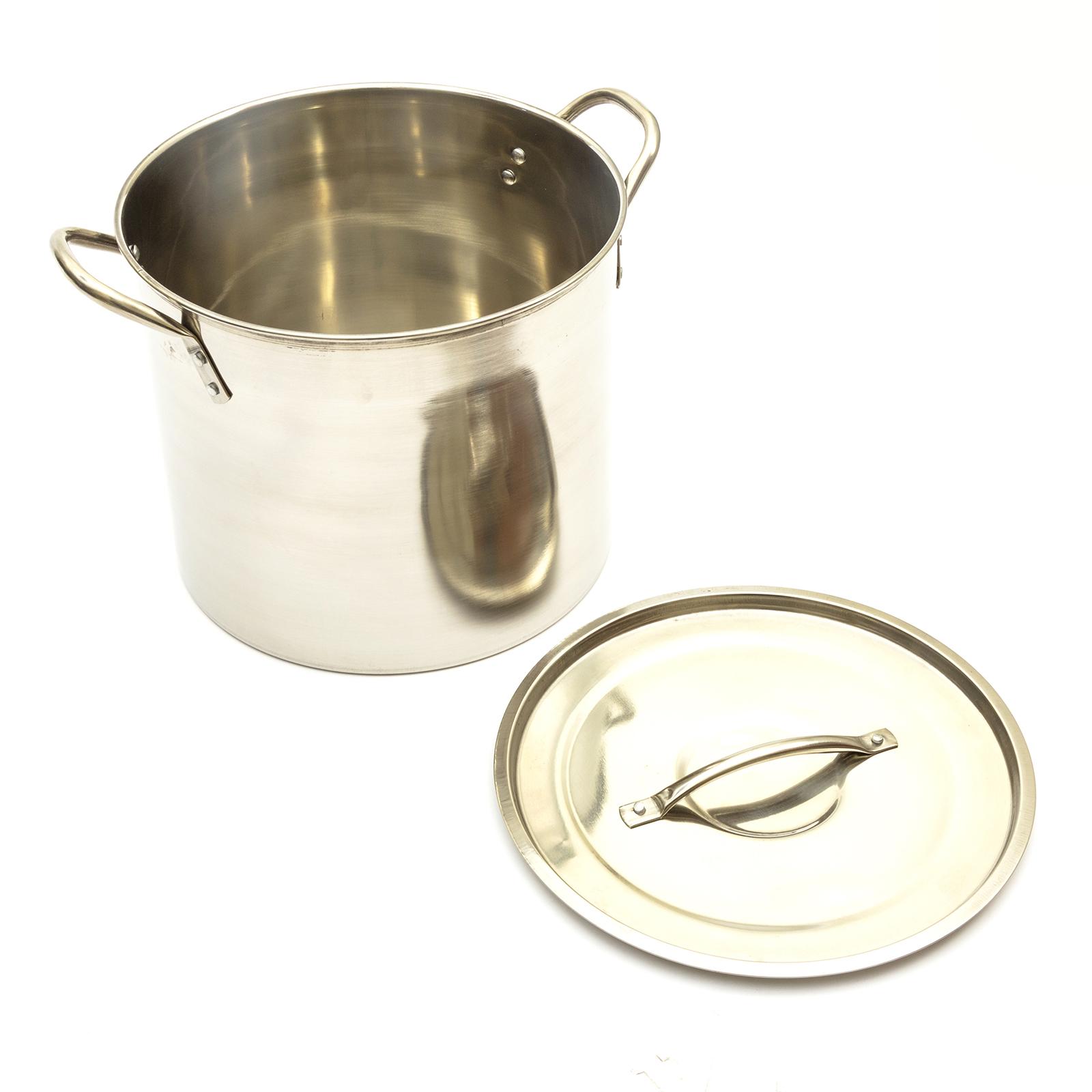 Stainless Steel Stock Pot 8L 8.5 Inch Kitchen Cooking Deep Stockpot ...