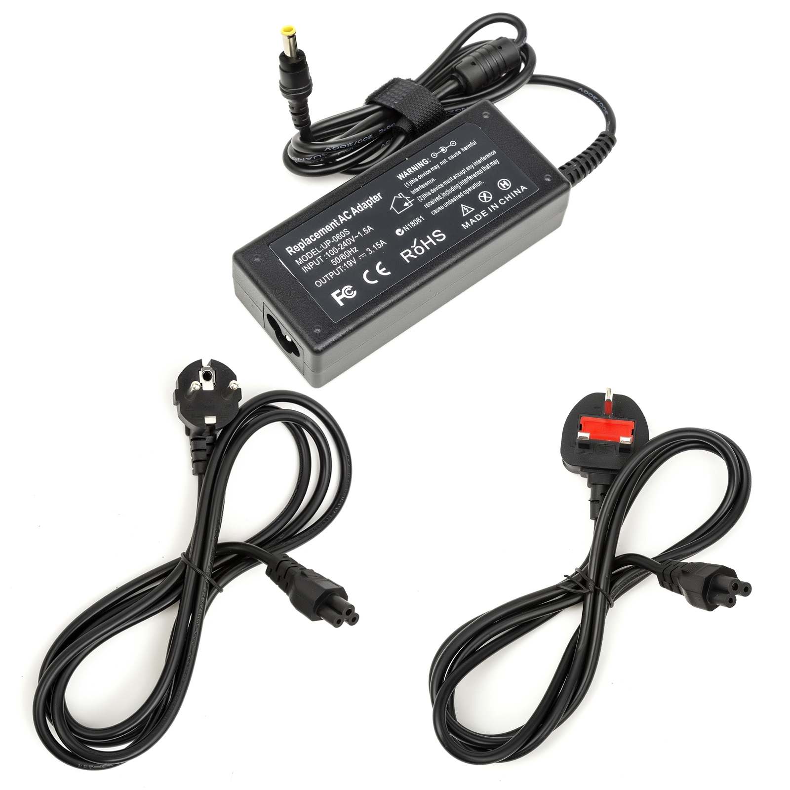 Laptop Charger 19v 3.15A 60W Power Adapter Fits Samsung Models 5.5x3 ...