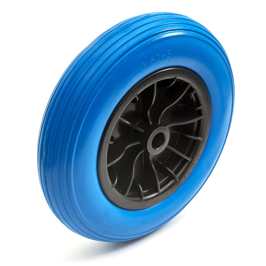 14 Inch 3.50-8 PU Puncture Proof Solid Tyre & Wheel 14'' PU Wheelbarrow ...