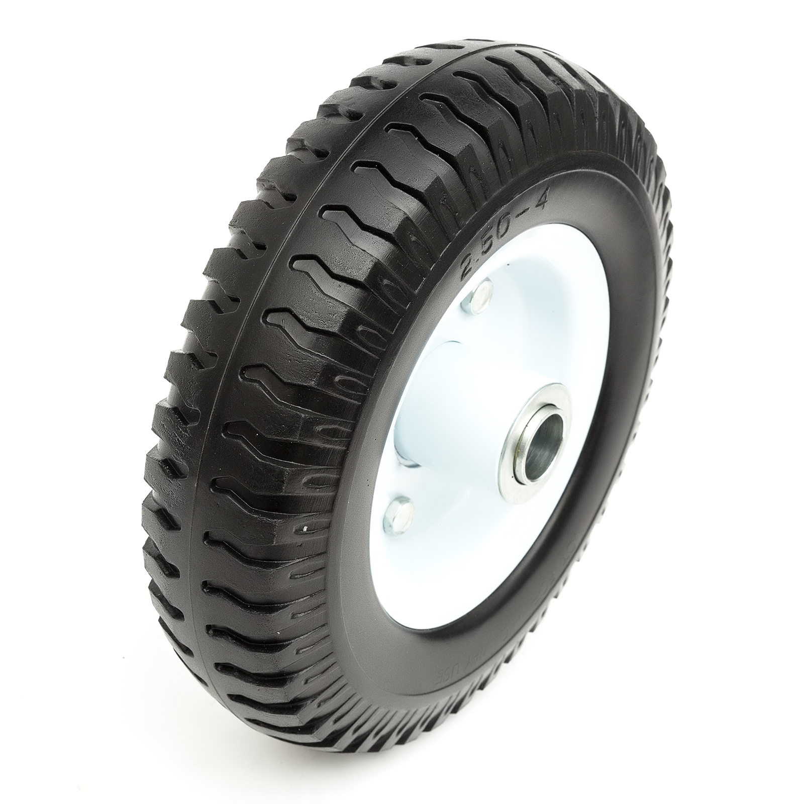 PU Solid Tyre Metal Wheel Puncture Proof 2.50-4 Split Rim 20mm Bore ...