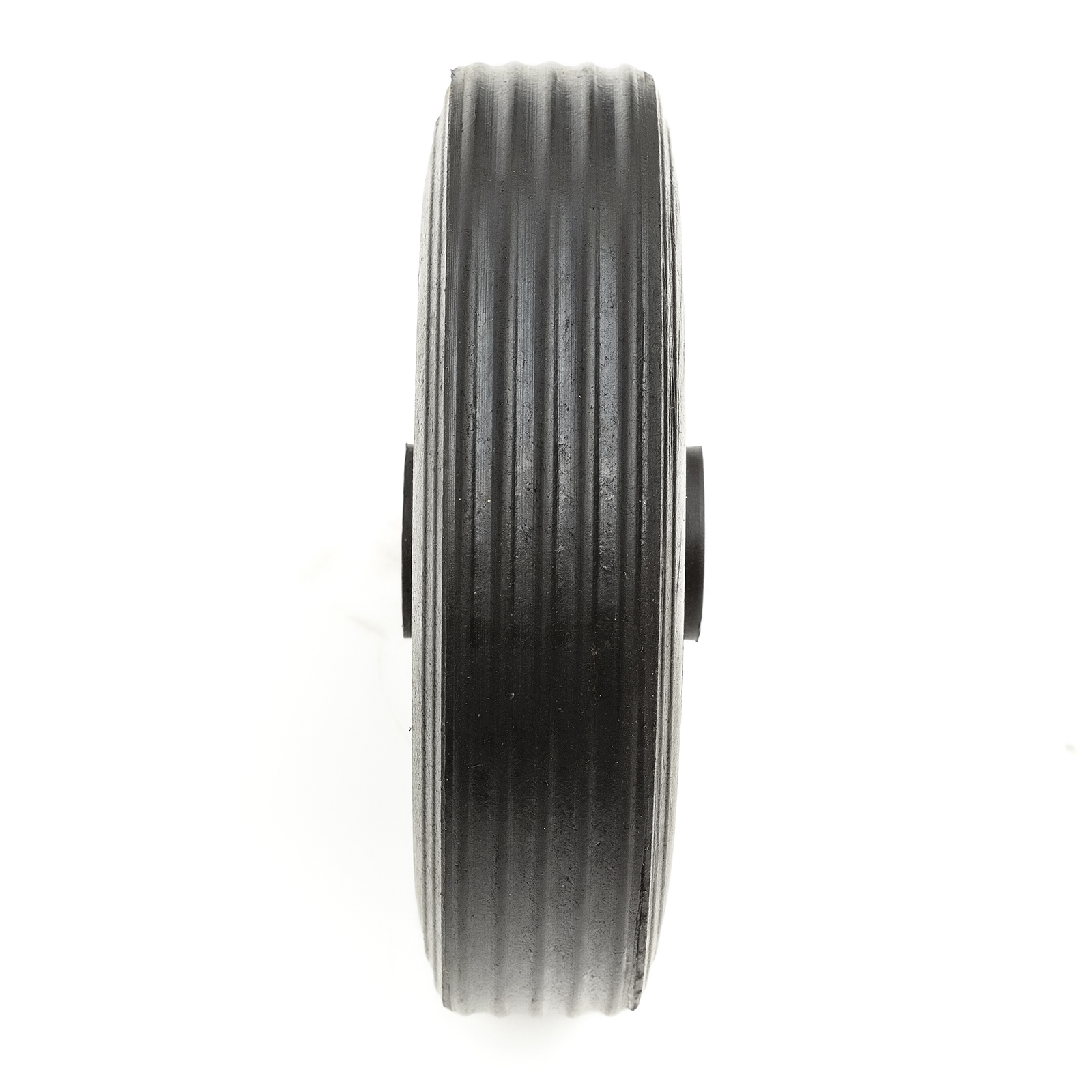 Black Plastic Wheel & Solid Rubber Tyre 6 Inch 155x43 Fits Trailer ...