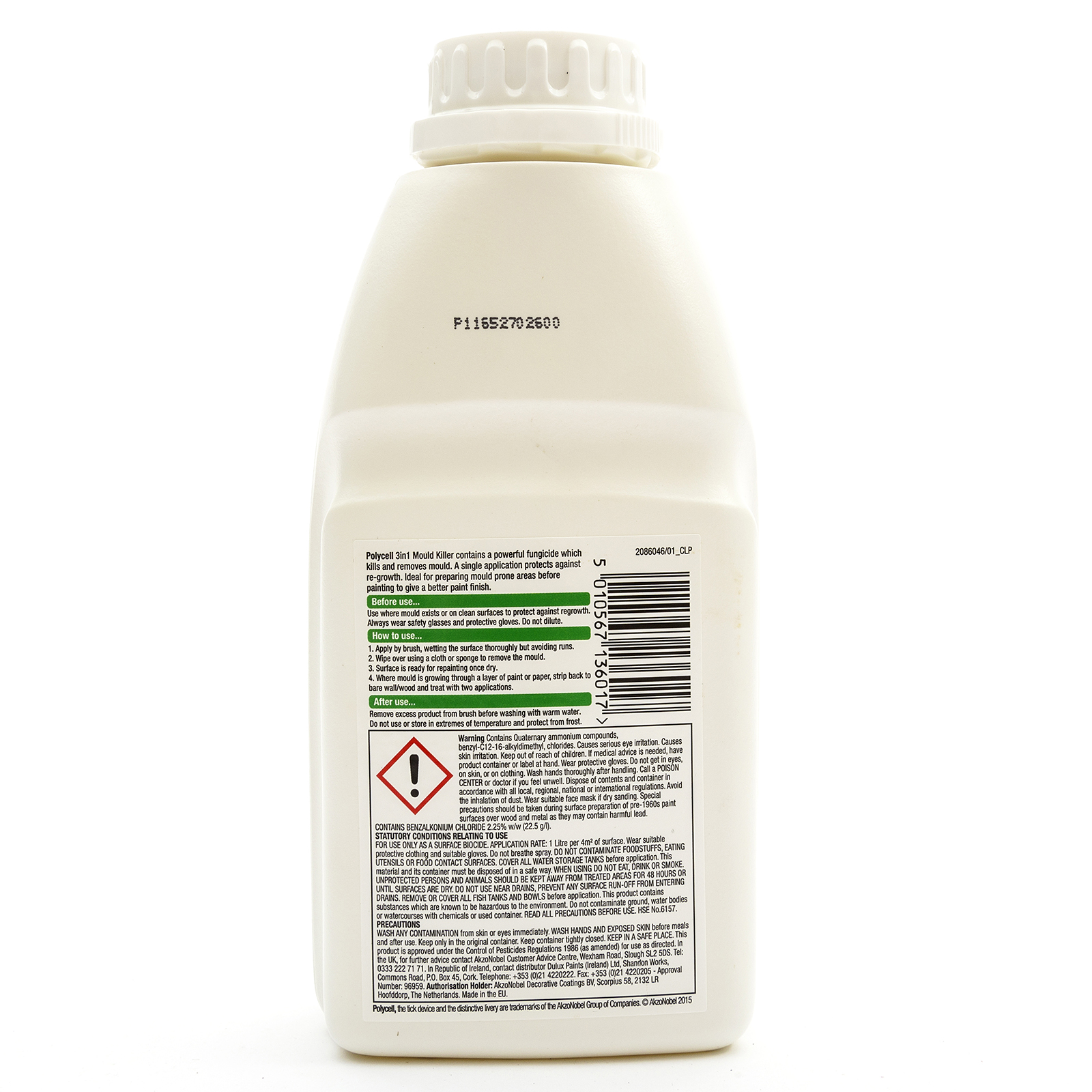 Polycell 3 in 1 Mould Killer Remover Preventer 500ml Strong Fungicide ...