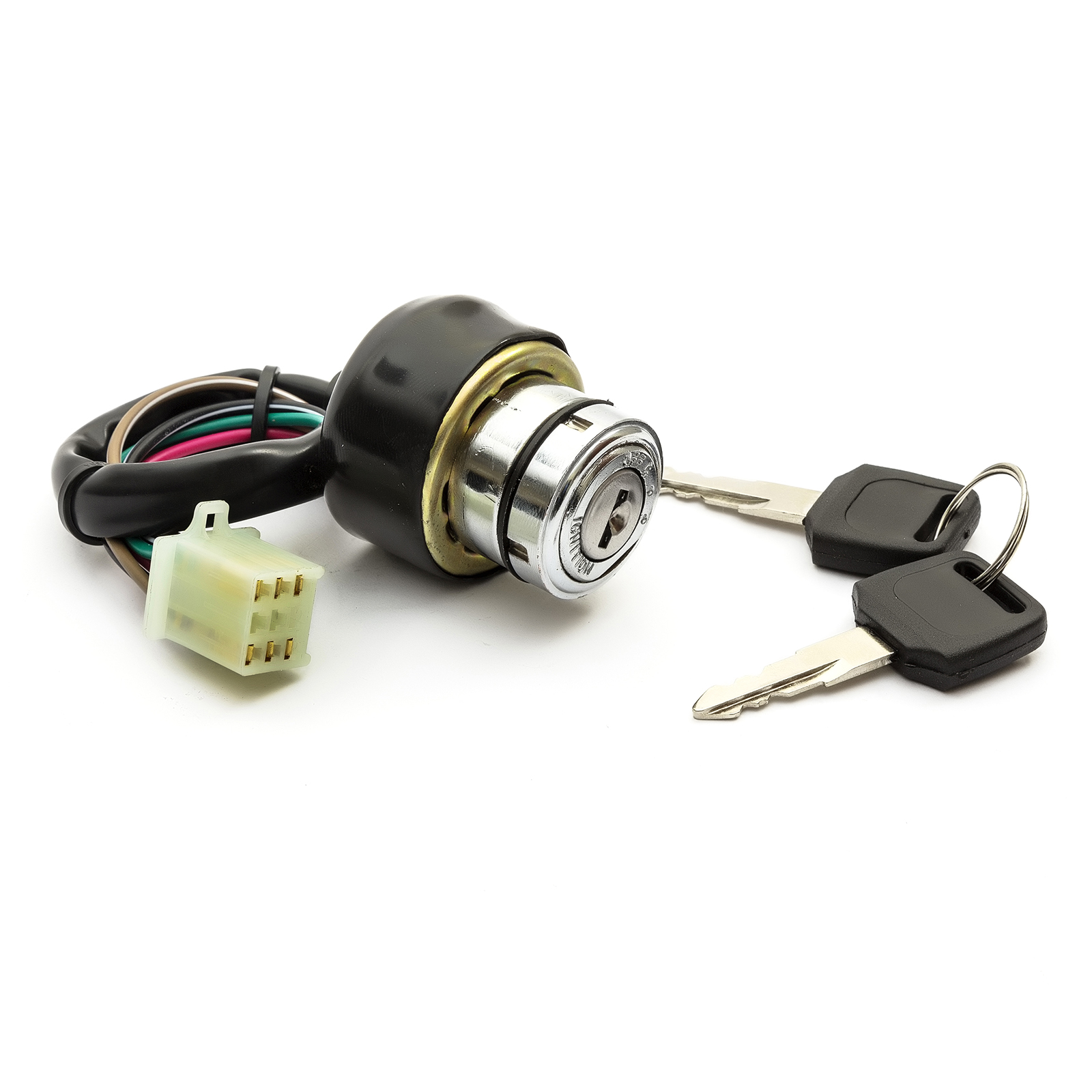 Quad Bike ATV Key Switch IGNITION BARREL 6 Pin 6 Wire 3 Clicks Starter ...