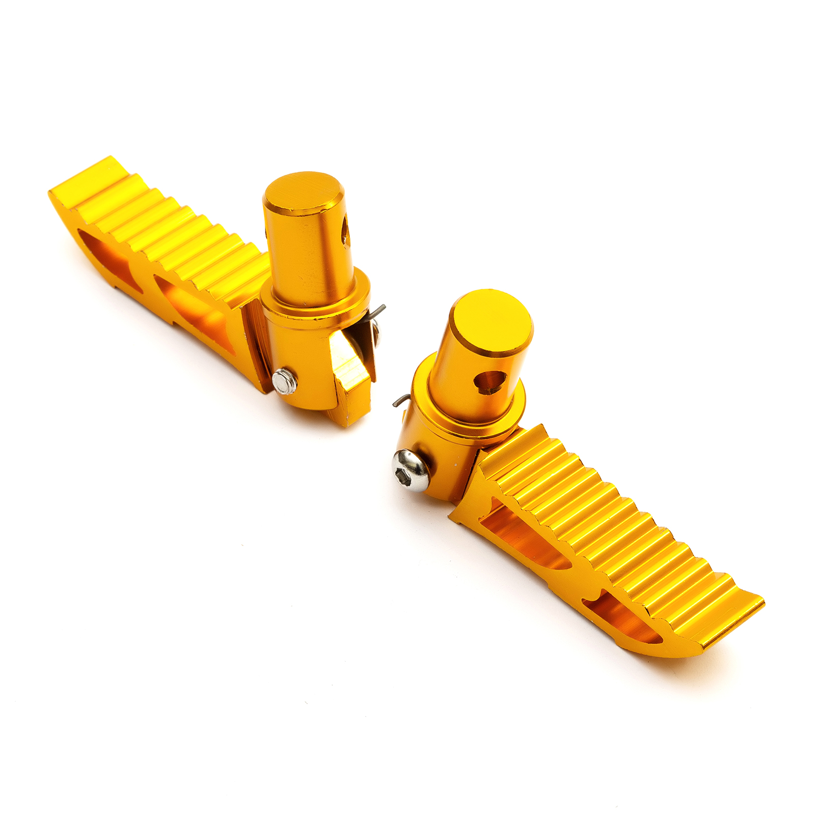 Gold Alloy Folding Foot Pegs Footrests Mini Moto Dirtbike Pitbike ...