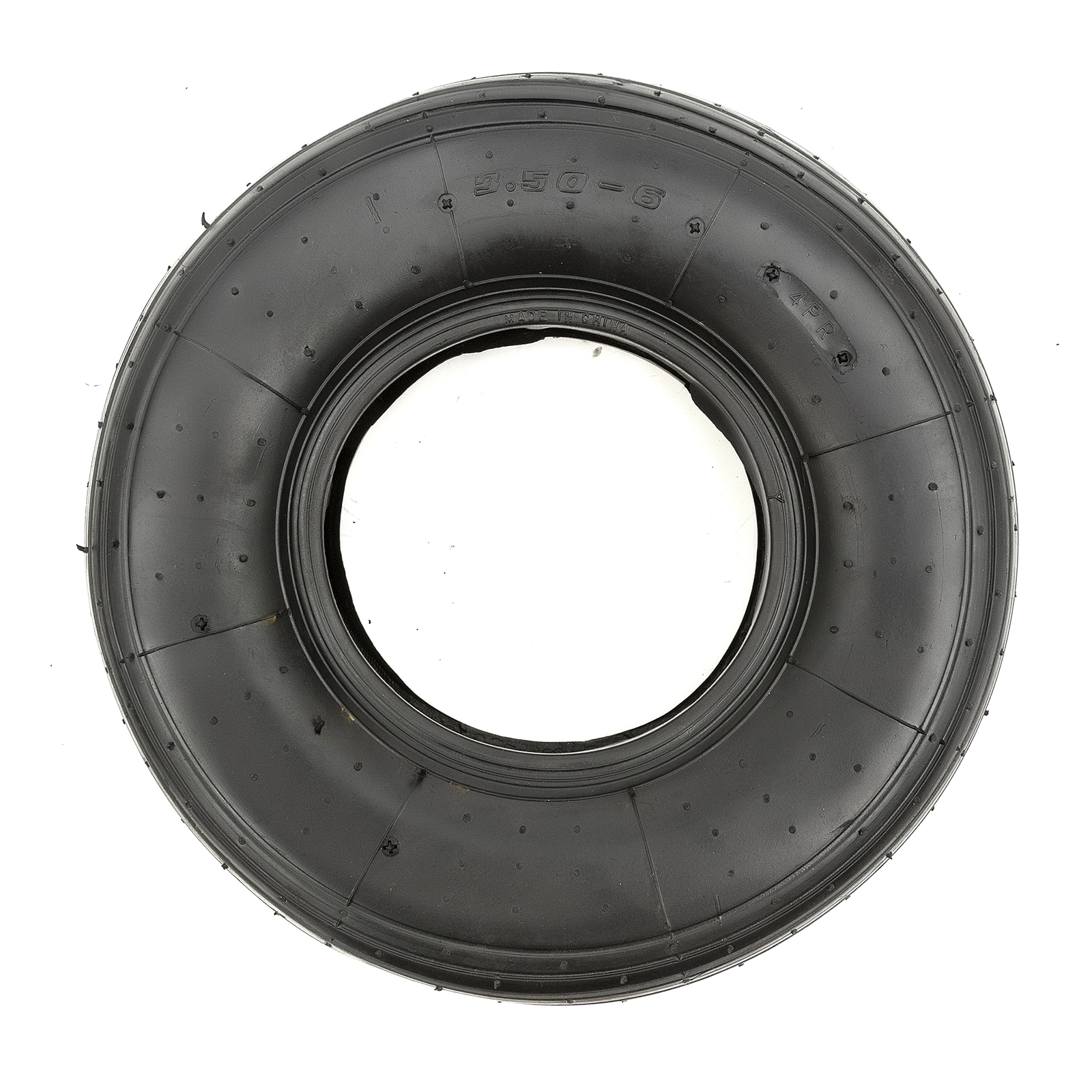 Wheelbarrow 4 Ply Tyre 3.50-6 350-6 350x6 Ribbed Line Tread 6 Inch ...