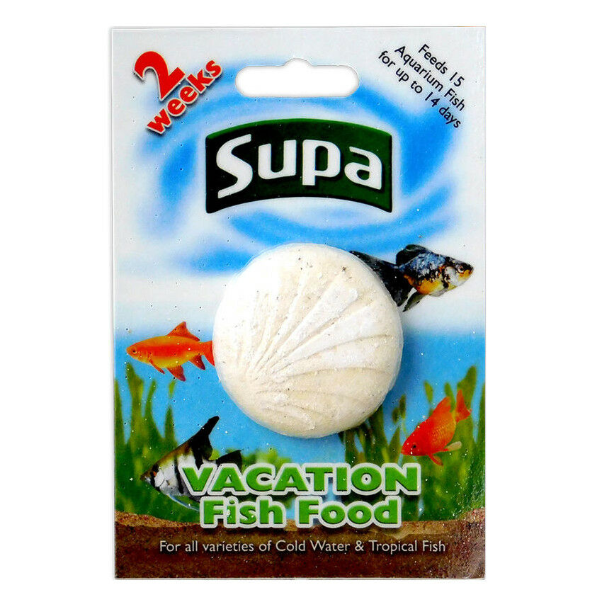 Supa Holiday Fish Food Blocks Aquarium Vacation Feed 14 days 2 Weeks 15 ...
