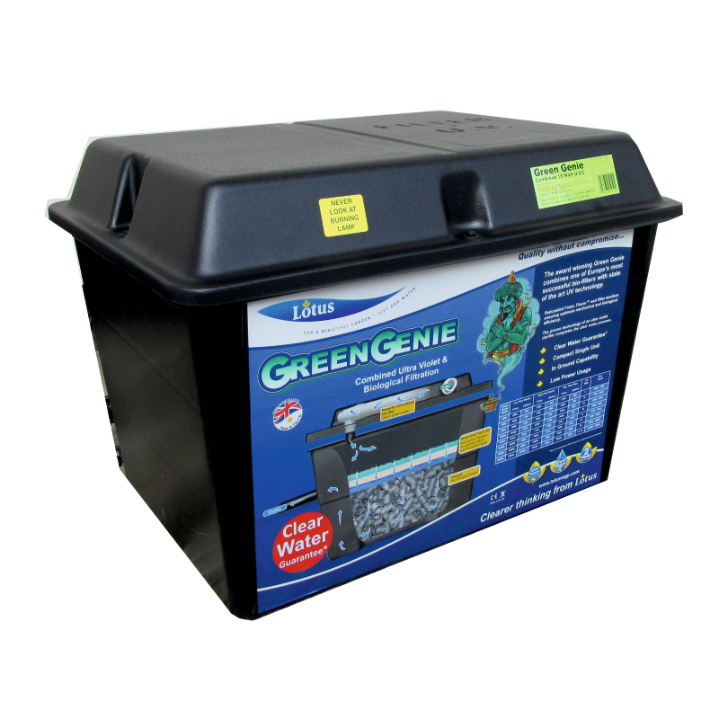 Lotus Green Genie Pond Filters with Media & UV Sterilisers Ponds up to ...