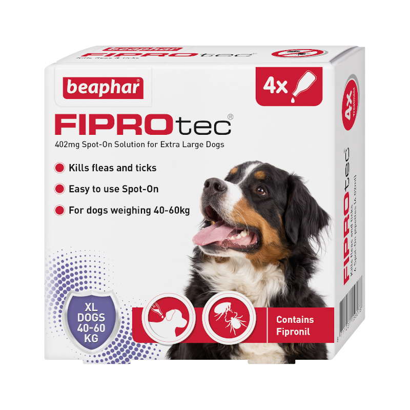 Beaphar Fiprotec Spot On Flea / Tick Treatment Fipronil Solution Remedy ...