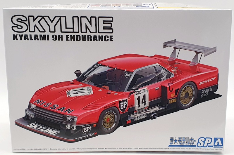 Aoshima 1/24 Scale Model Car Kit 61244 - Nissan Skyline Kyalami 9h ...