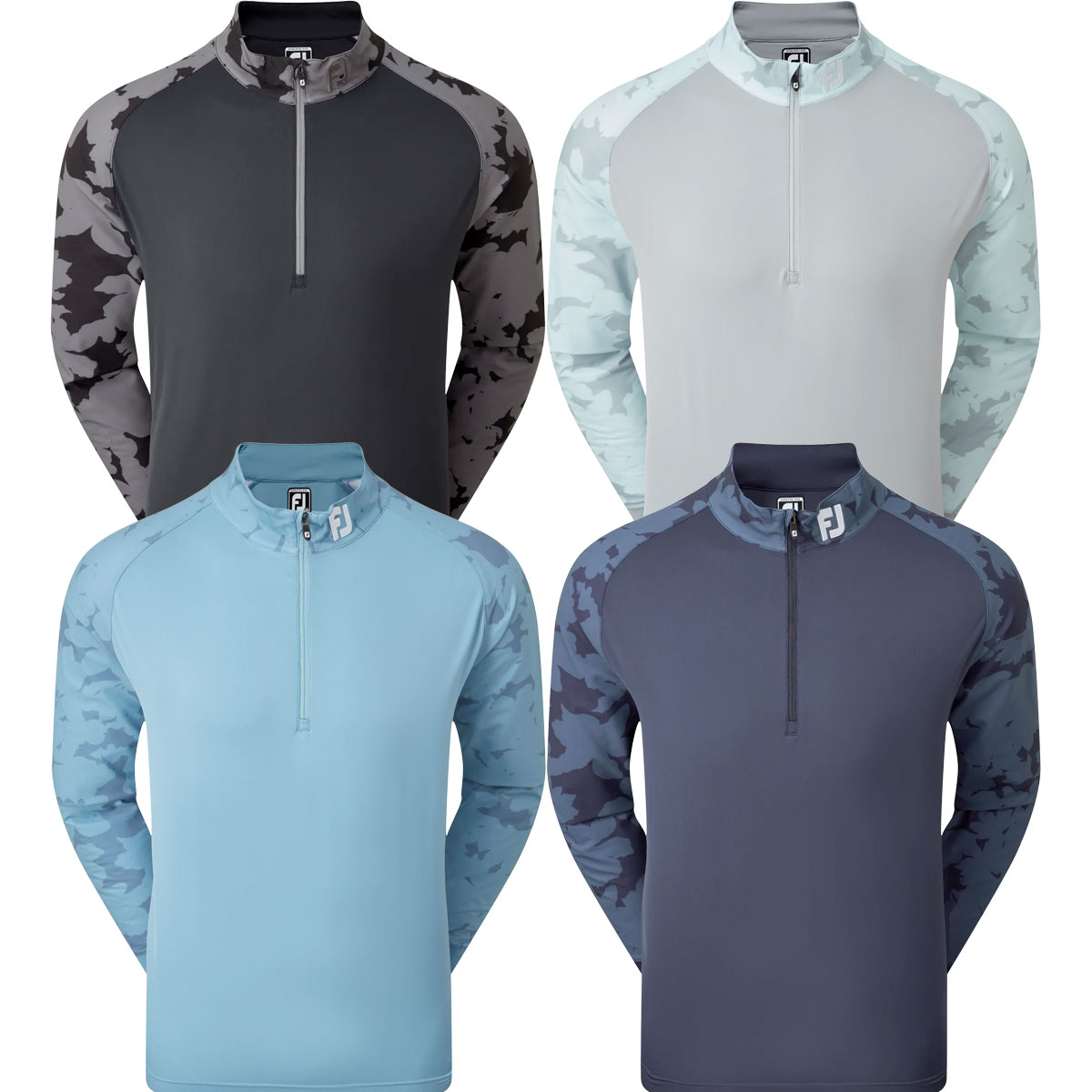 FootJoy Camo Floral Half Zip Mens Golf Mid Layer | Scratch72