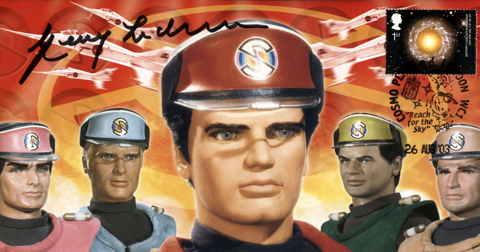 2003 Captain Scarlet Spectrum Agents Cover Signed by GERRY ANDERSON | eBay