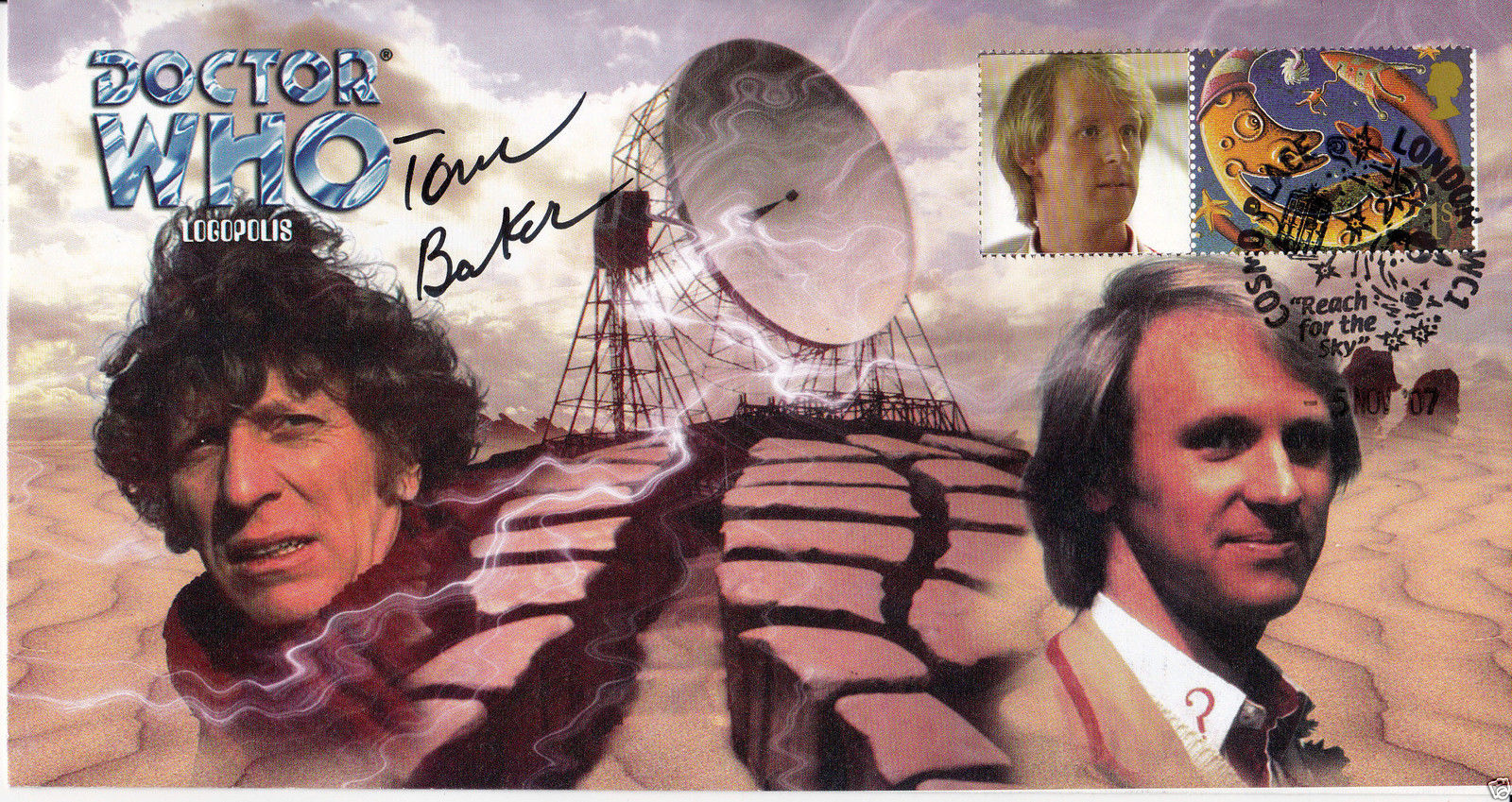 Doctor Who Logopolis Classic Episode Stamp Cover Signed by TOM BAKER | eBay