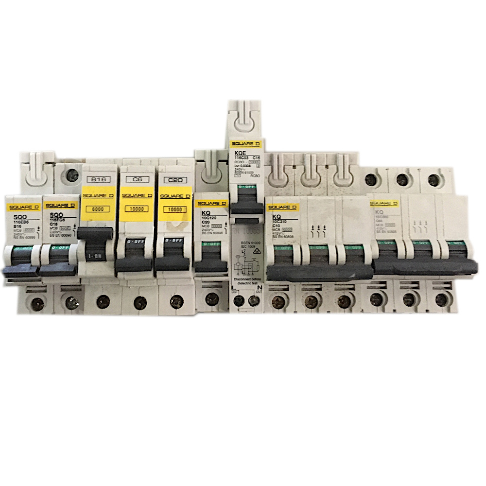 Square D MCB Circuit Breakers Clip in Board Type B Type C Single & 3 ...