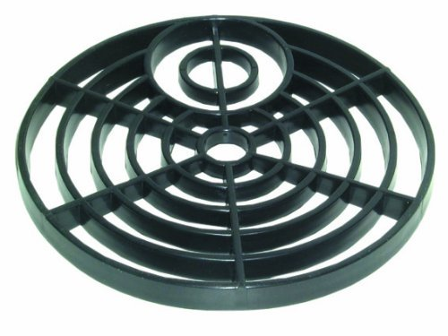 Round Gully Grid Grate Drain Cover Downpipe Drain In Black Plastic - 6 ...