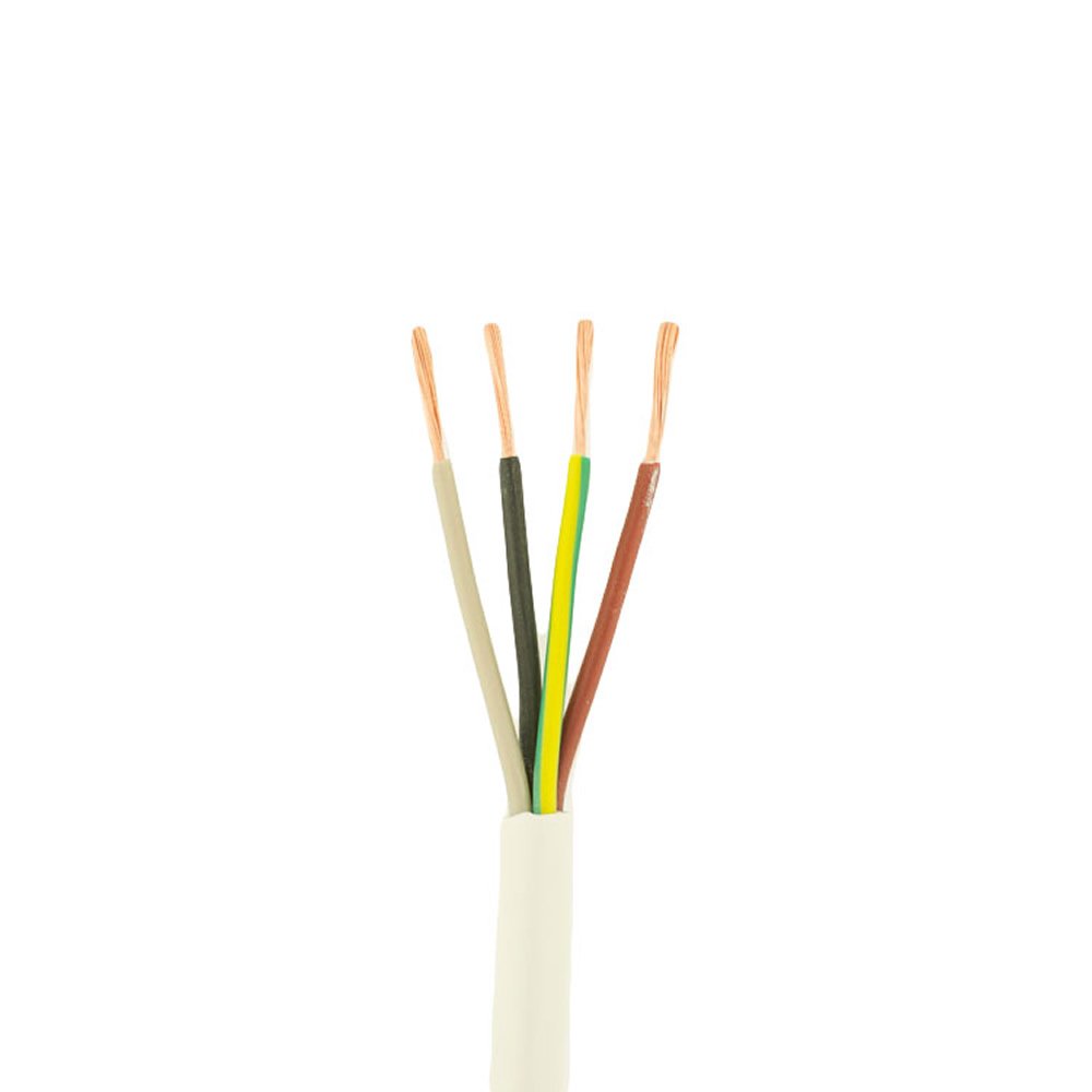 White flex 1mm 4 Core 3184Y Round Flexible Cable Wiring Lighting ...