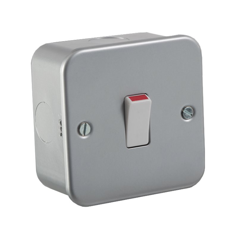 20A Metal Clad 1G Double Pole 230V Electric Wall Plate Switch - Home or ...