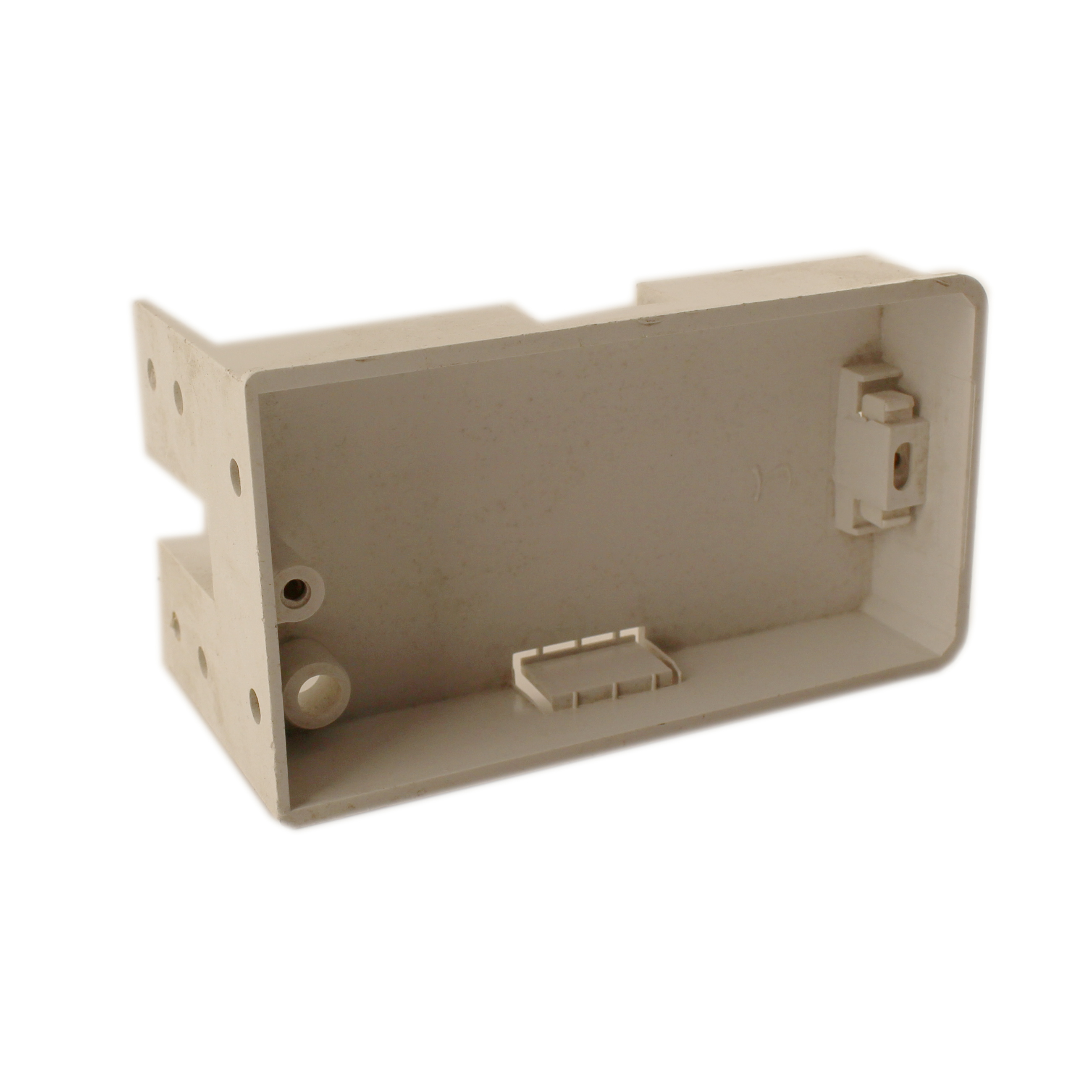 2G 25mm Plastic Pattress, Corner Fixing Back Box, Twin Electrical ...