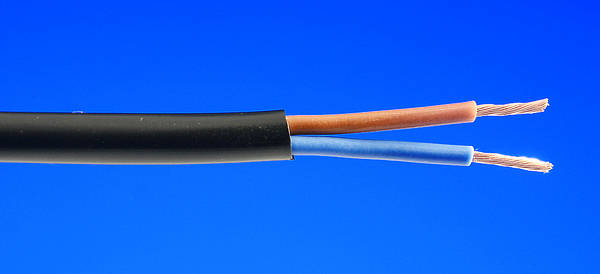 Black Round Flexible Cable 3182Y 2 Core 1.5mm Flex 13 Amp available 1 ...