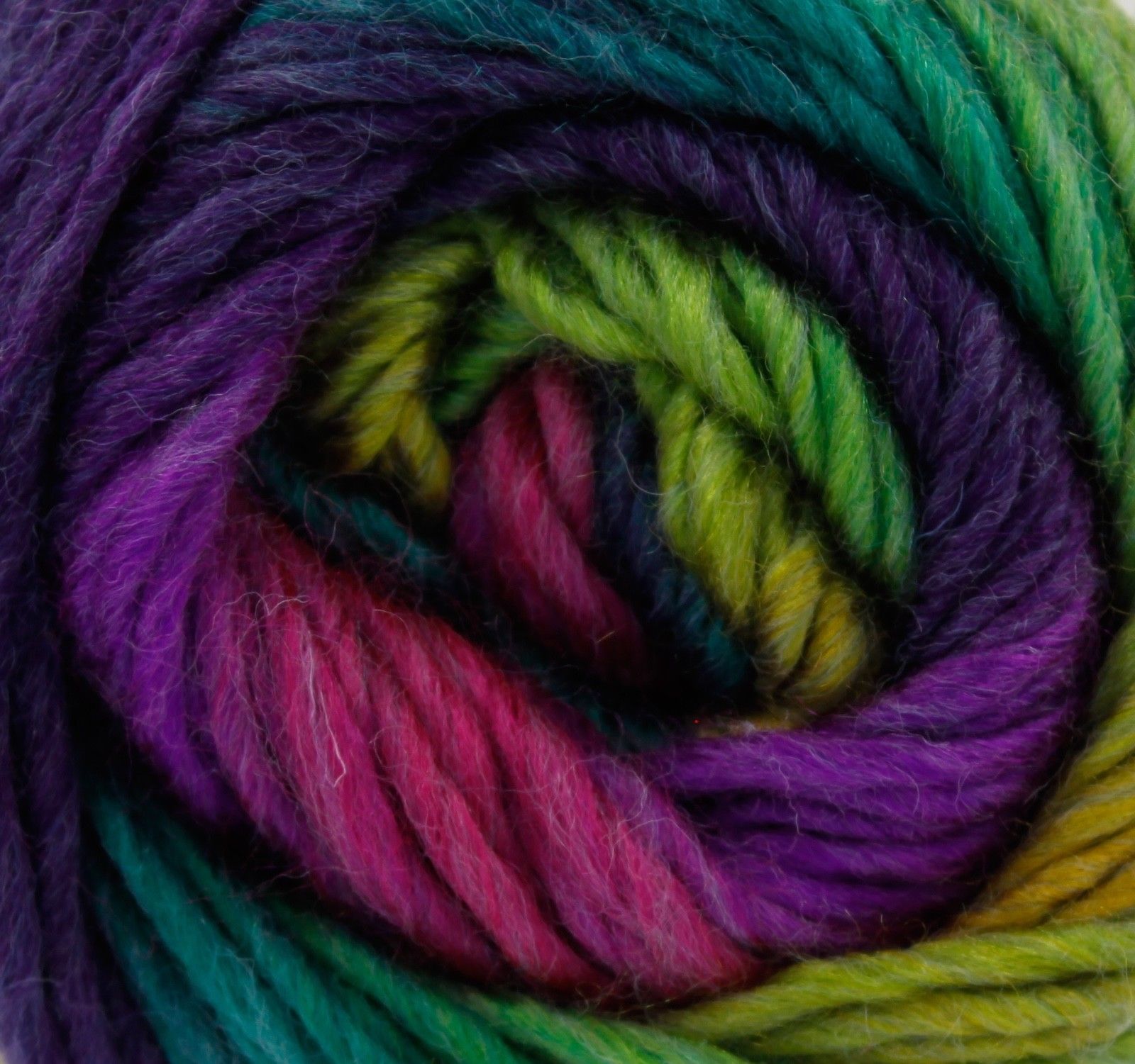 King Cole Riot Chunky Multi Coloured Knitting Yarn - 100g Acrylic Wool ...
