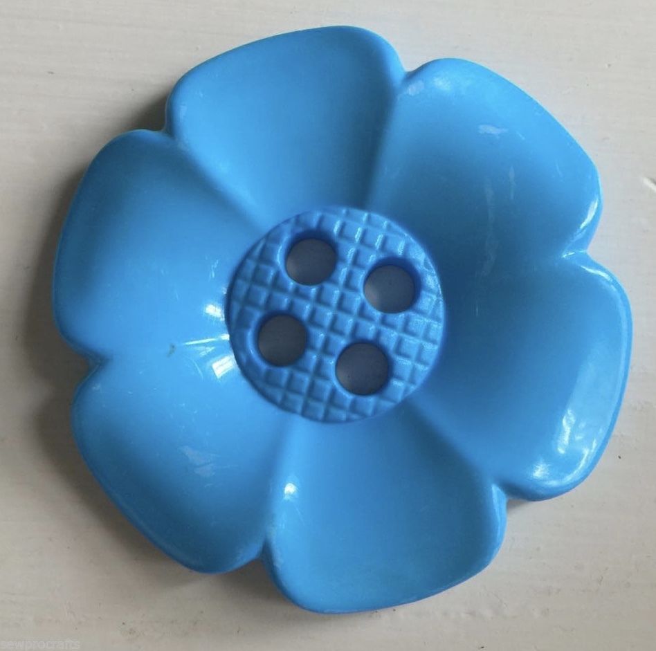 Large Daisy Flower Feature Button - Lots of Colours - 3 Sizes - 2 & 4 ...