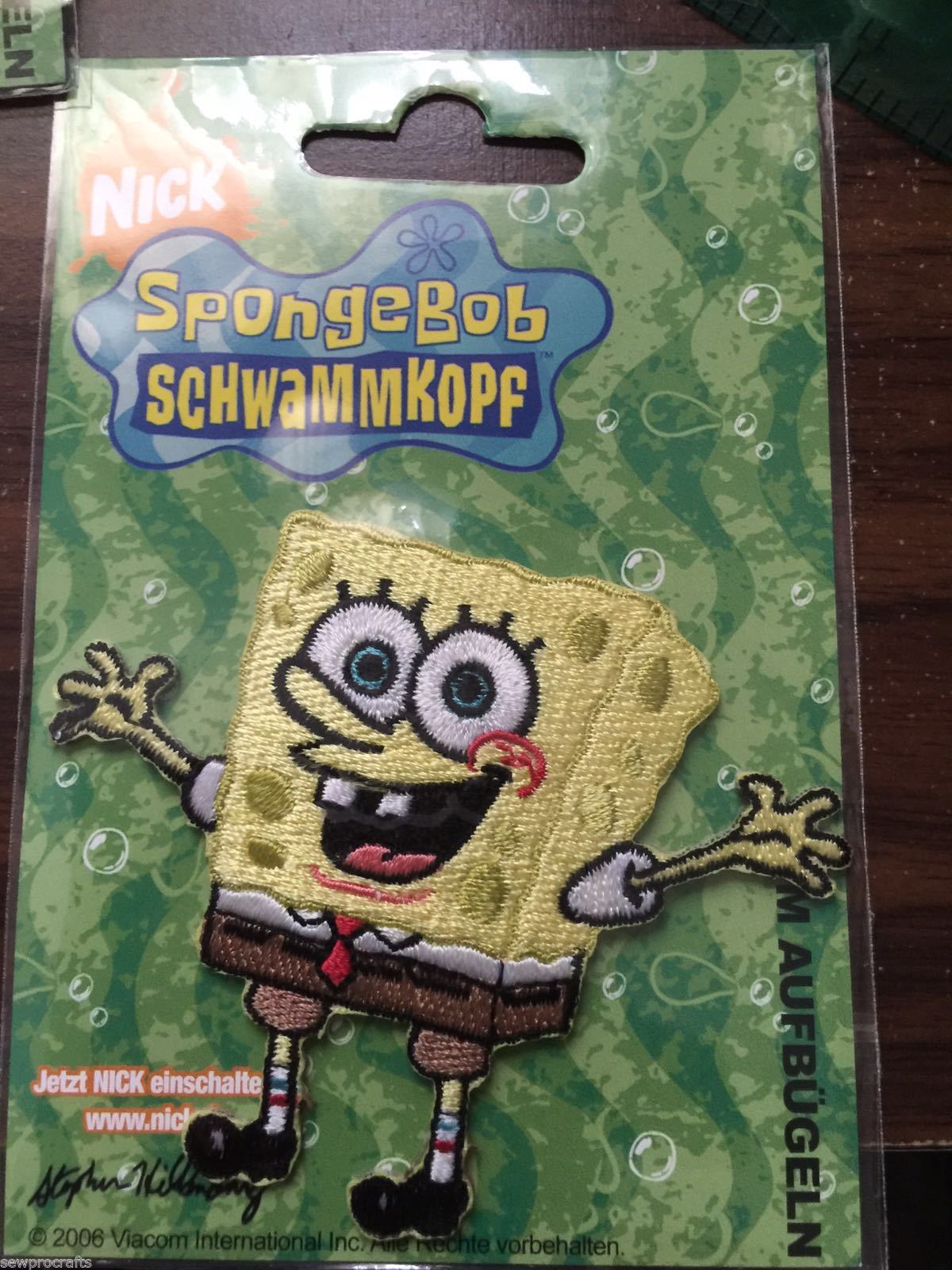 Nickelodeon Spongebob Squarepants Patrick Appliques Motif Patches Iron ...