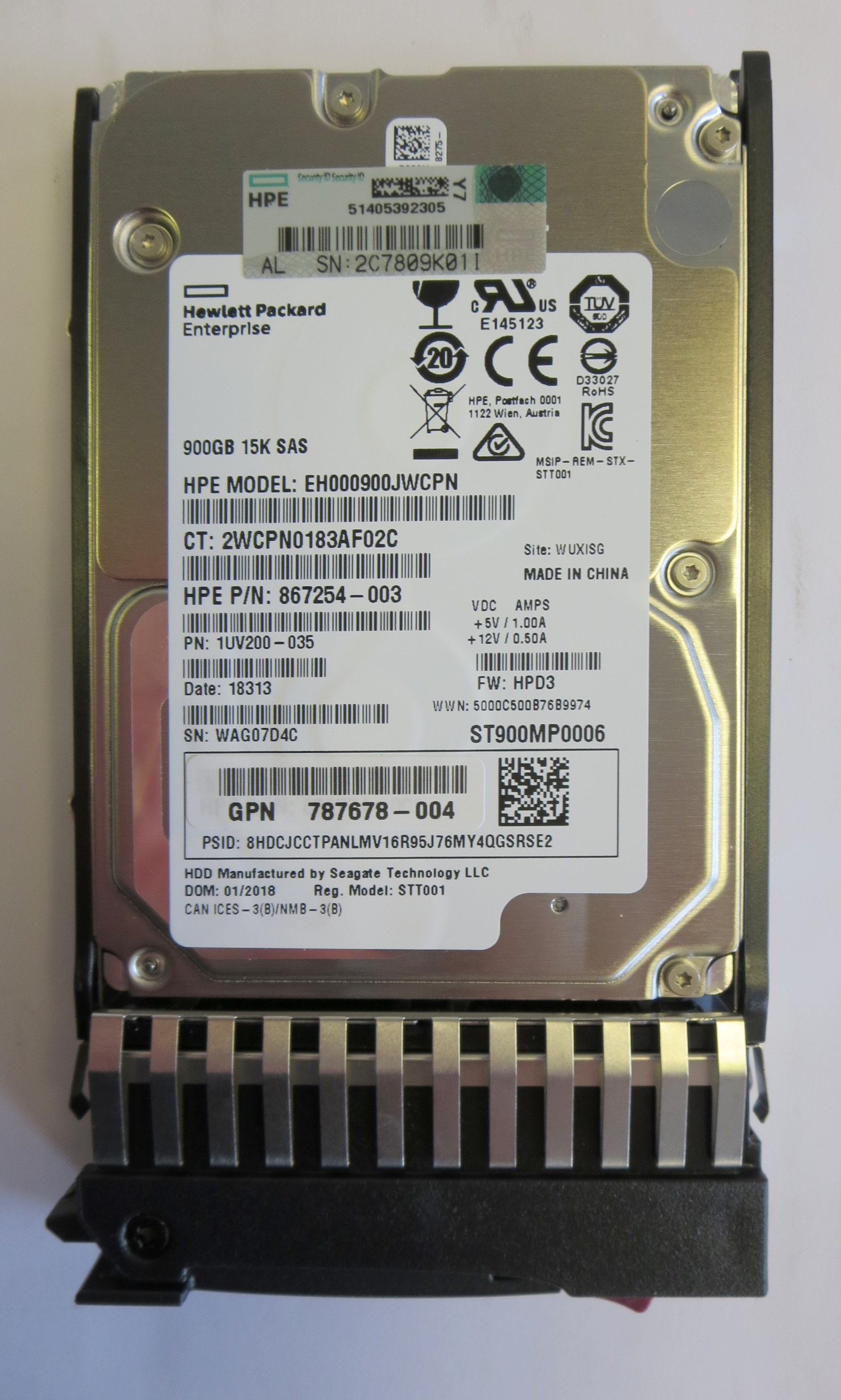 HP 900 GB 2.5" Internal Hard Drive SAS 15000rpm Q1H47A 4549821072620 | eBay