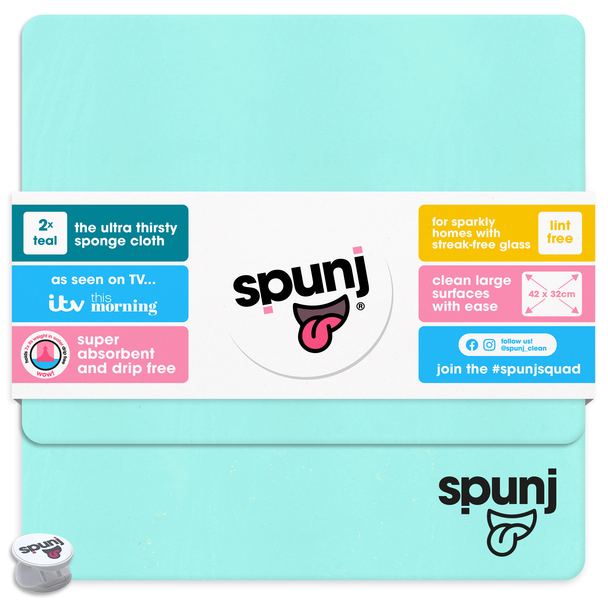 spunj Sponge Cleaning Cloth Super Absorbent Large Kitchen Washing Car ...