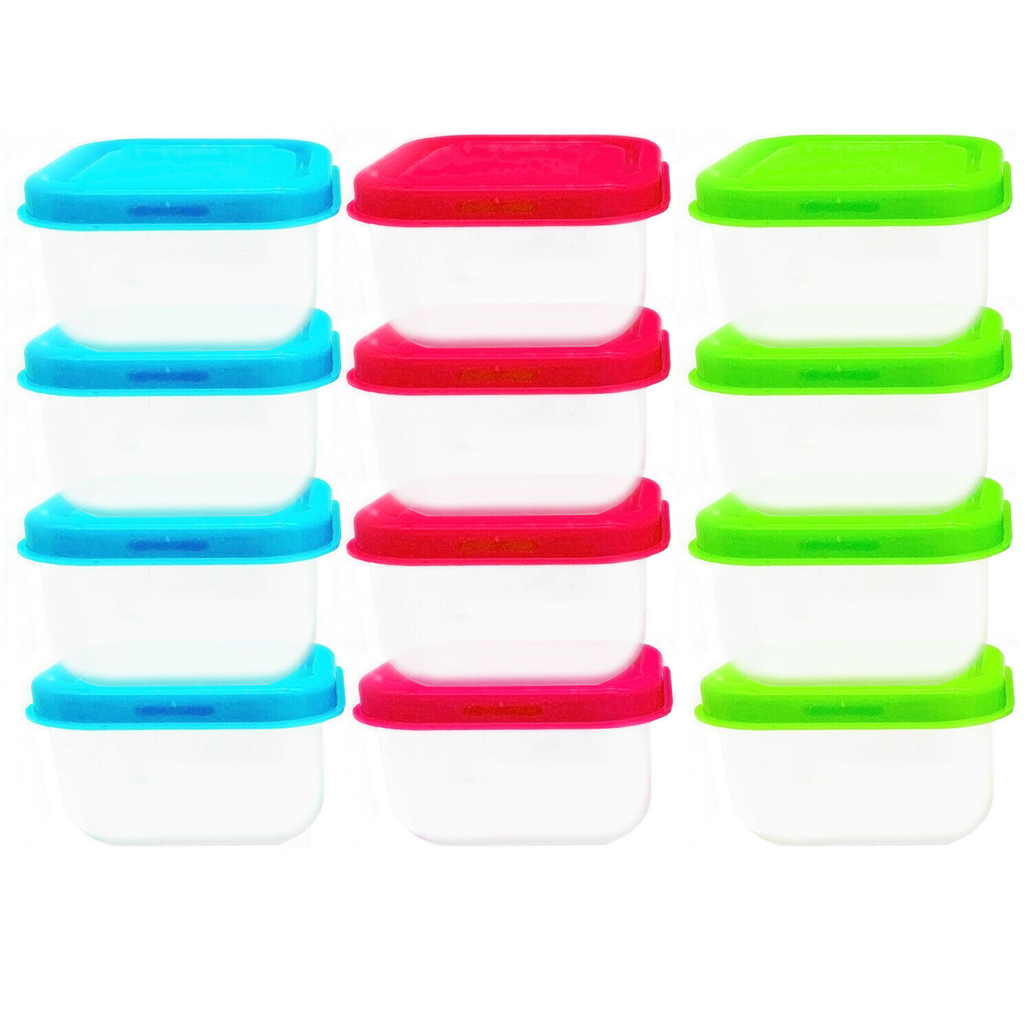 12pk Mini Plastic Storage Containers | Clear small boxes Jewelry box ...