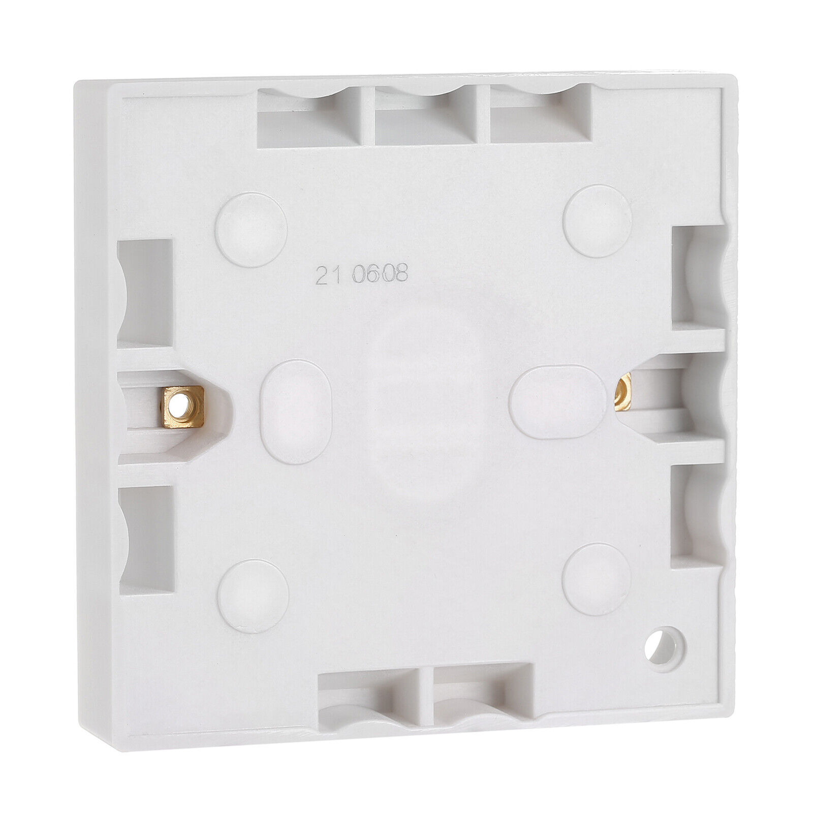 Unbranded 16mm Single Pattress Back Box White Plastic Mains Box ...