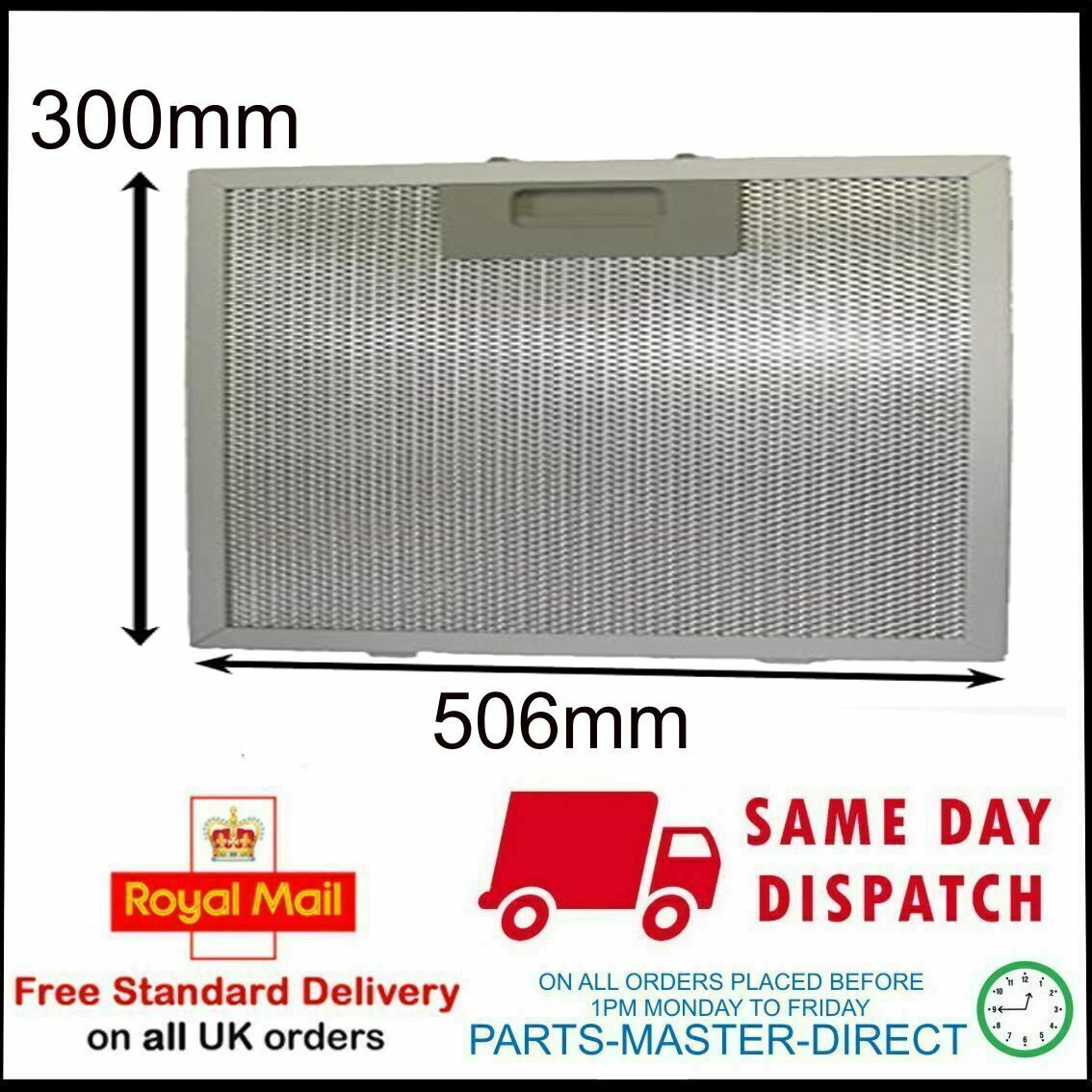 Unbranded Universal Wire Metal Mesh Cooker Hood Extractor Fan Filter ...