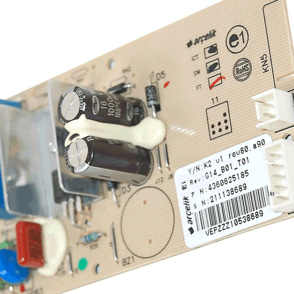 Beko Beko Fridge Freezer Control Module PCB Circuit Board 4360620185 ...