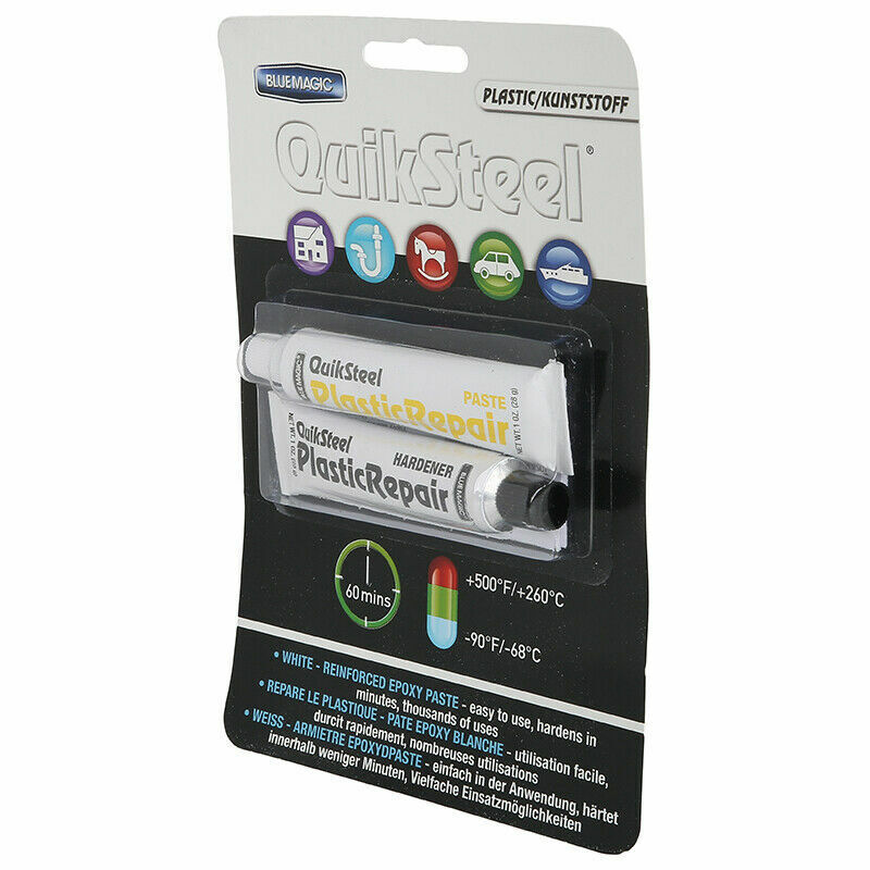 Blue Magic Quiksteel Reinforced White Epoxy Paste Mechanics Instant ...