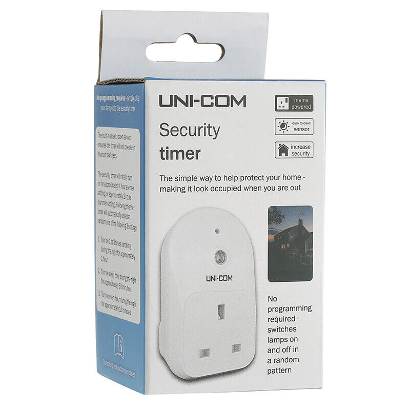 UNI-COM Light Security Timer Simple Way To Protect Your Home No ...