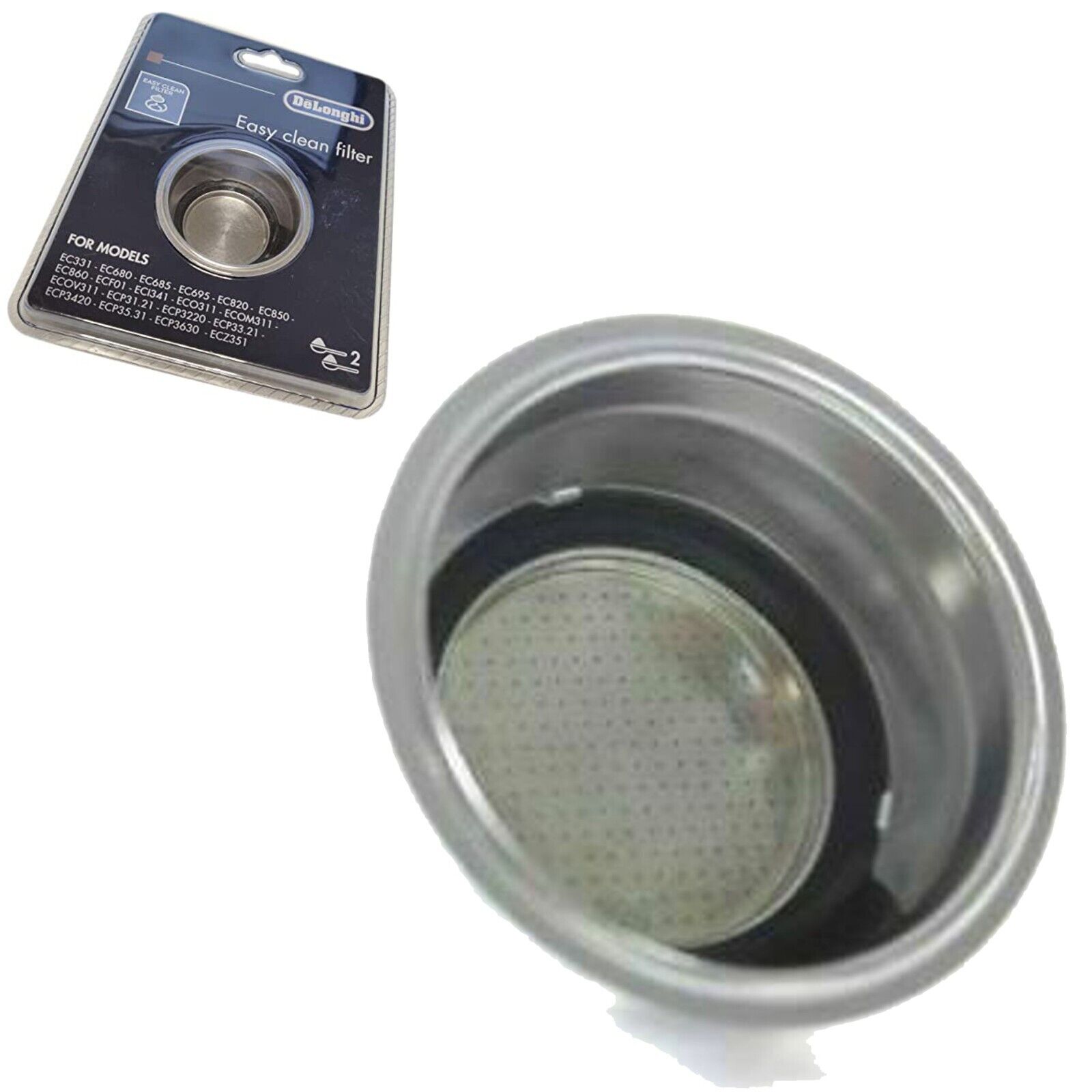 De'Longhi Genuine Delonghi Espresso Pod Filter Easy Clean Dlsc401 ...