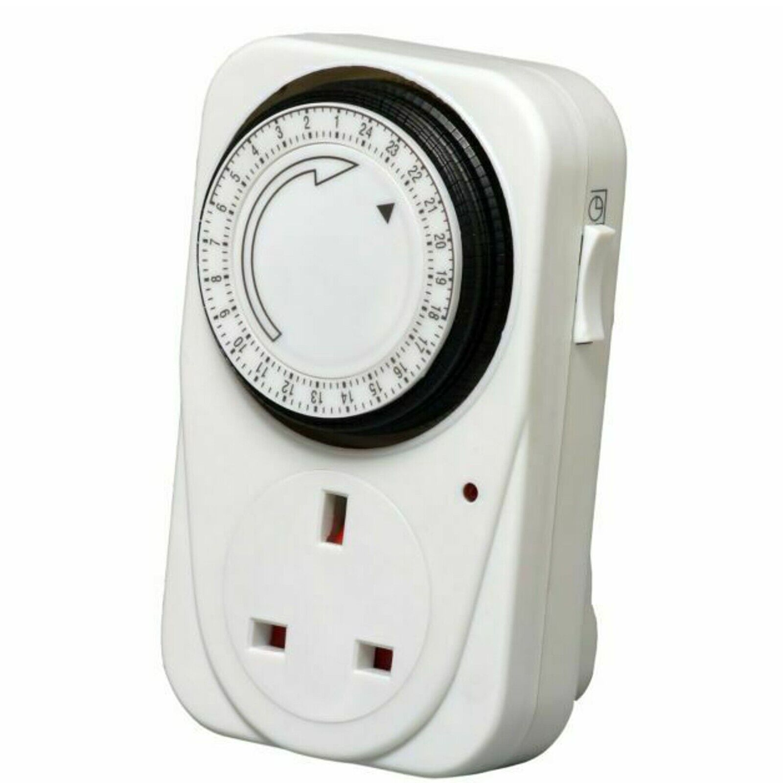 Jegs 24 HOUR 30 MINUTE SEGMENT UK MAINS PLUG IN TIMER SWITCH ENERGY ...