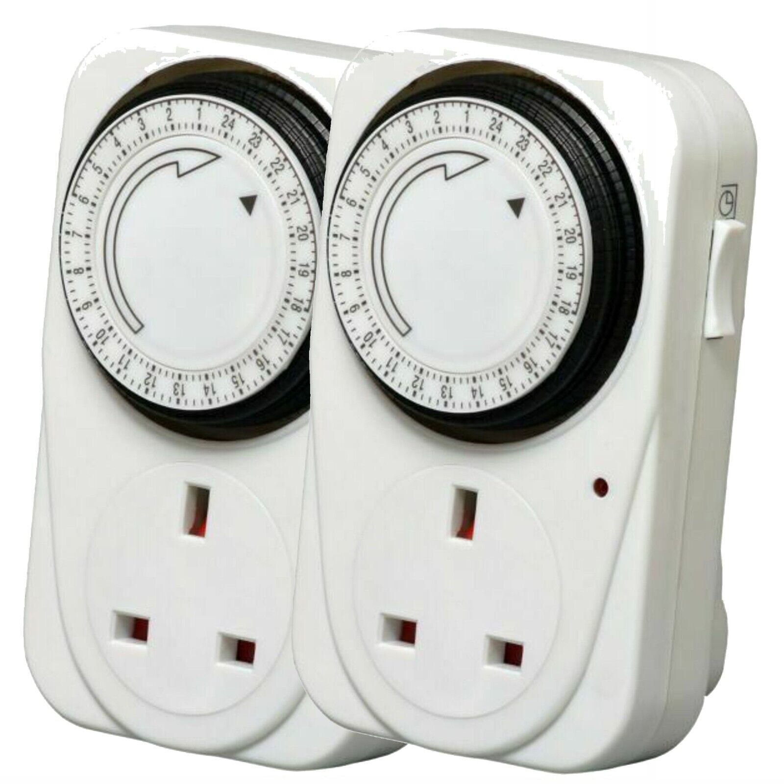 Jegs 24 HOUR 30 MINUTE SEGMENT UK MAINS PLUG IN TIMER SWITCH ENERGY ...