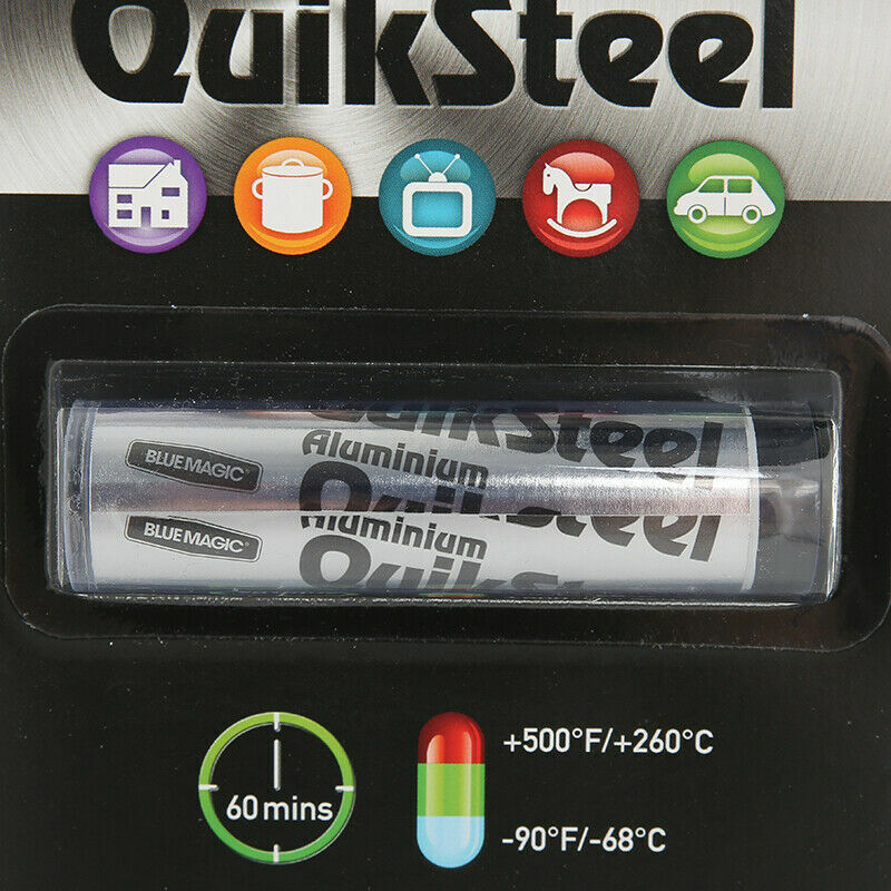 Quiksteel QUIKSTEEL EPOXY ALUMINUM PUTTY MECHANICS INSTANT REPAIR WELD FIX - 2 PACKS - 16402