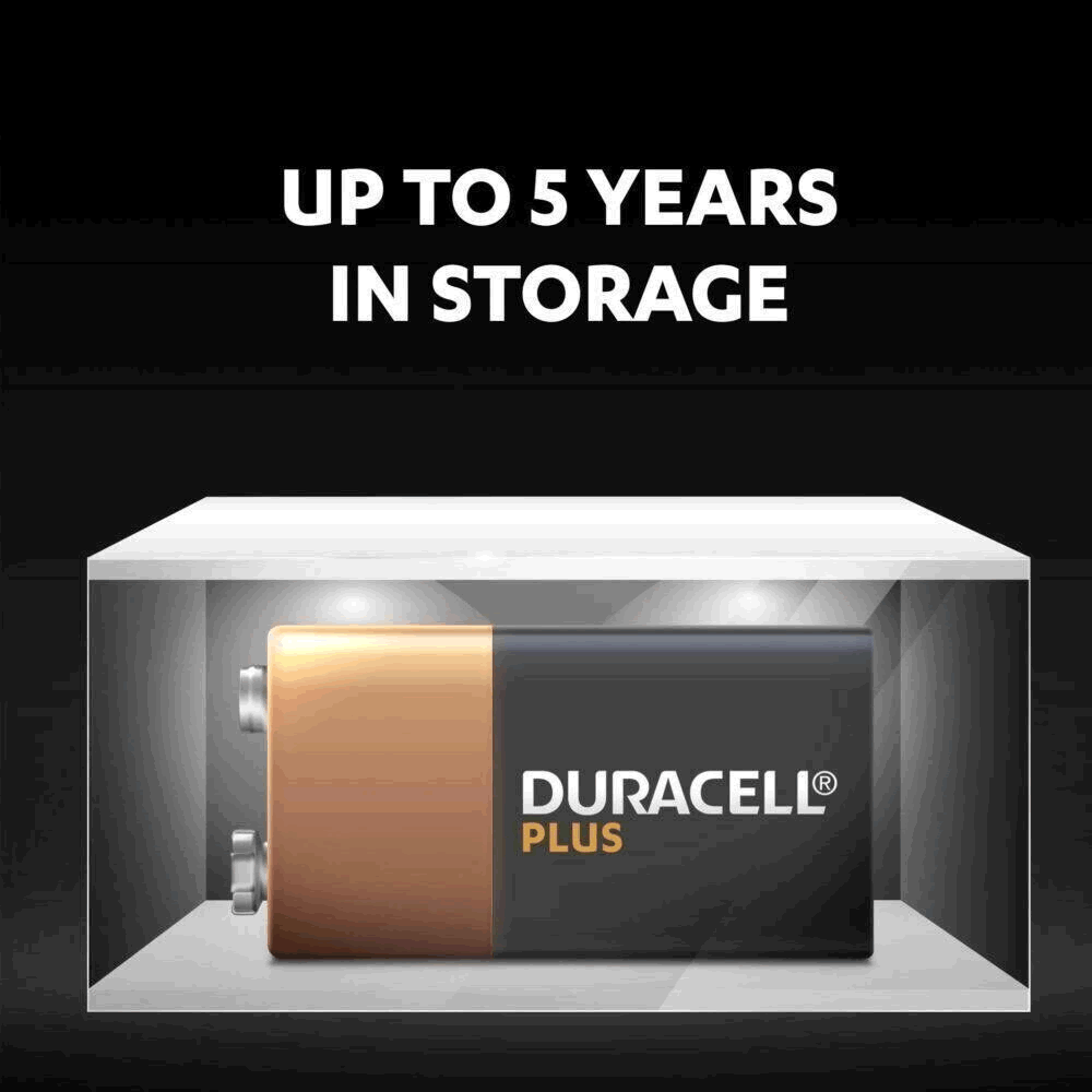 Duracell Duracell 9V Plus Battery PP3 6LR61 MN1604B1P Alkaline ...
