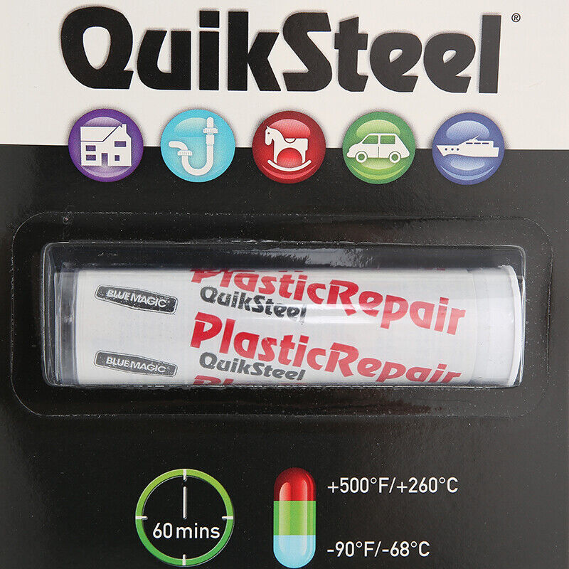 Blue Magic QUIKSTEEL REINFORCED EPOXY WHITE PUTTY MECHANICS INSTANT ...