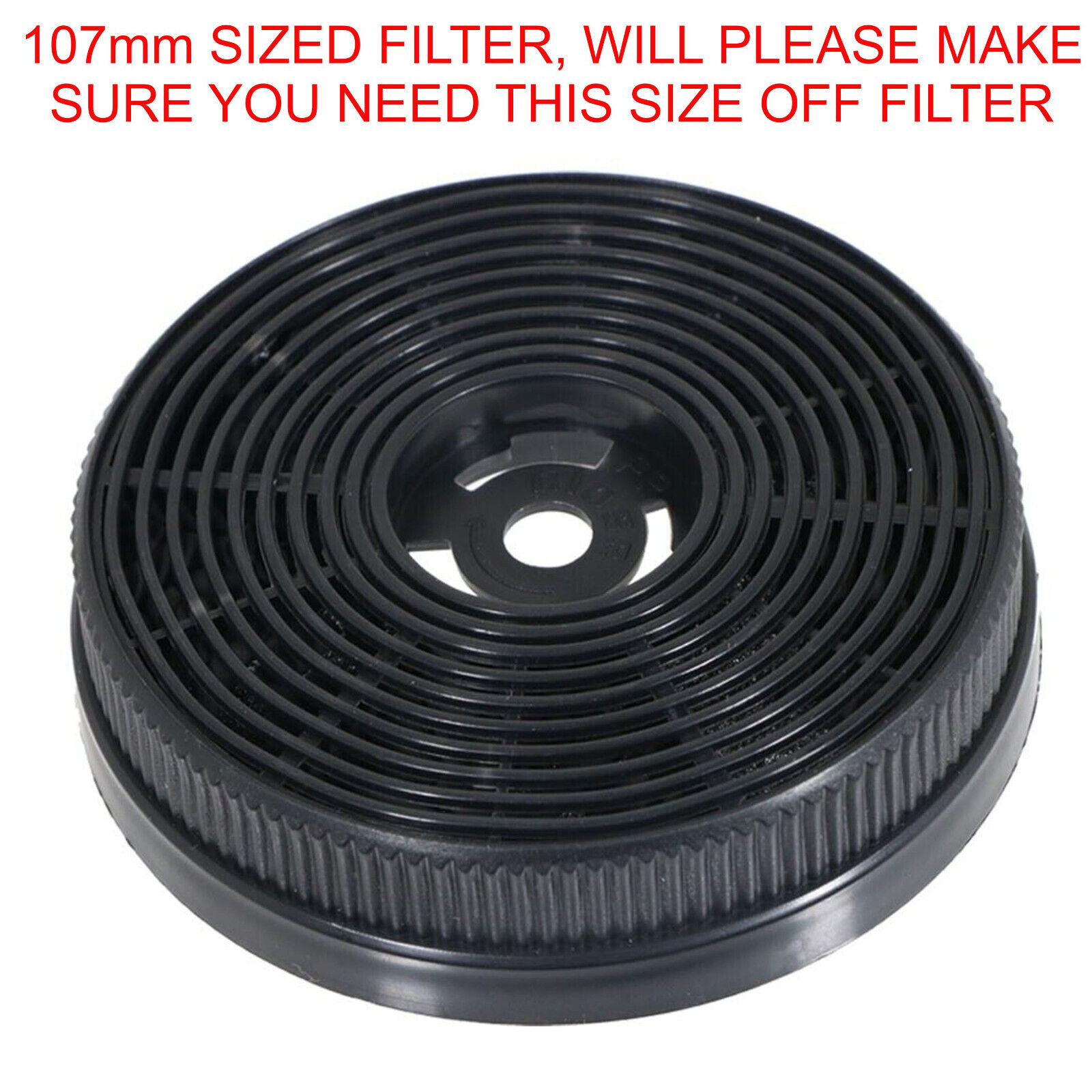 Unbranded Filter For MyAppliances TMFILT4 Cooker Hood Round Charcoal ...