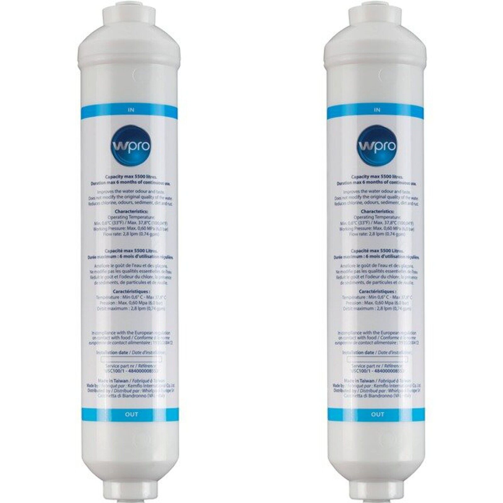 Whirlpool GENUINE WPRO WF22 INLINE EXTERNAL AMERICAN FRIDGE FREEZER ...