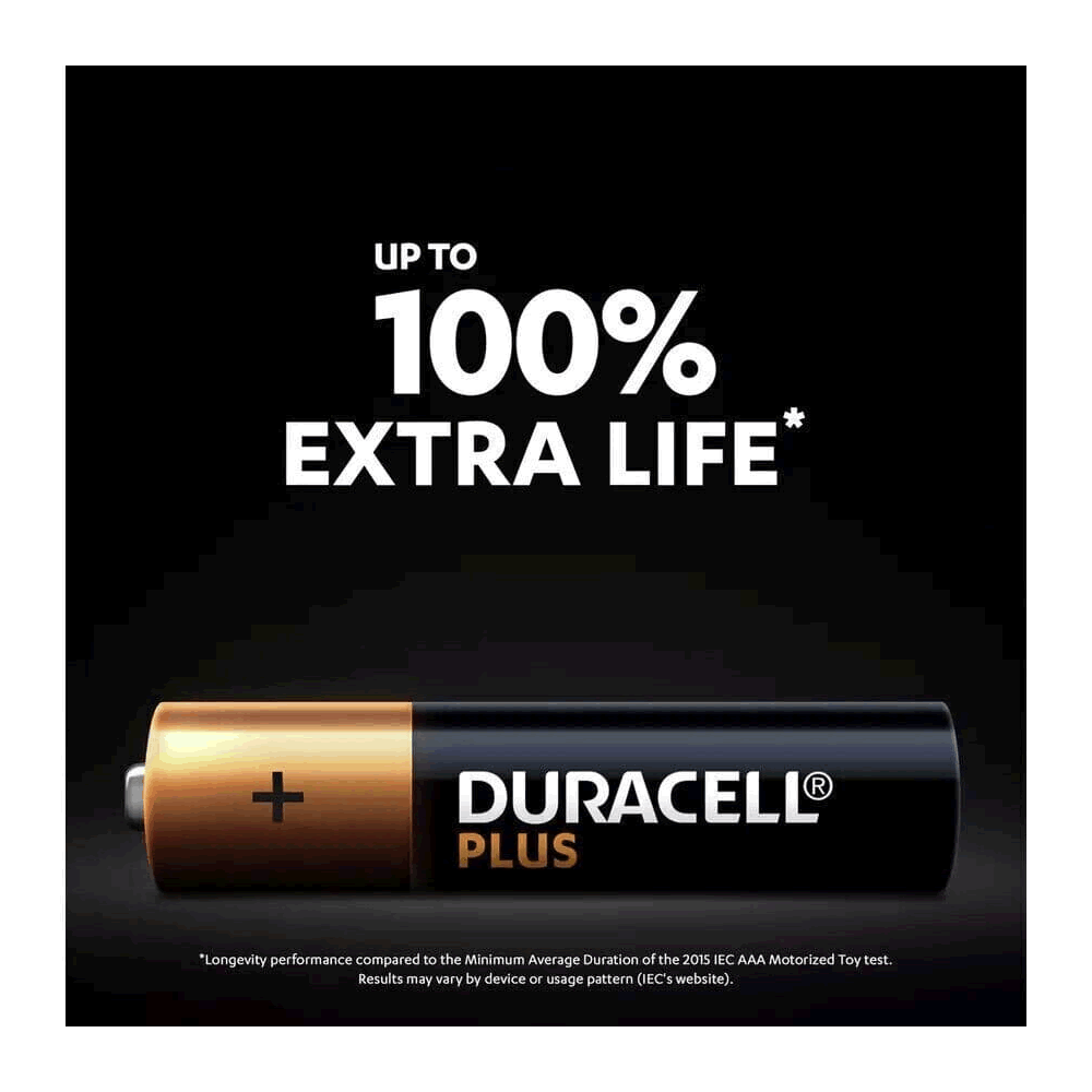 Duracell Duracell Plus AA Battery LR6 CD4 Double A MN1500 1.5V Alkaline ...