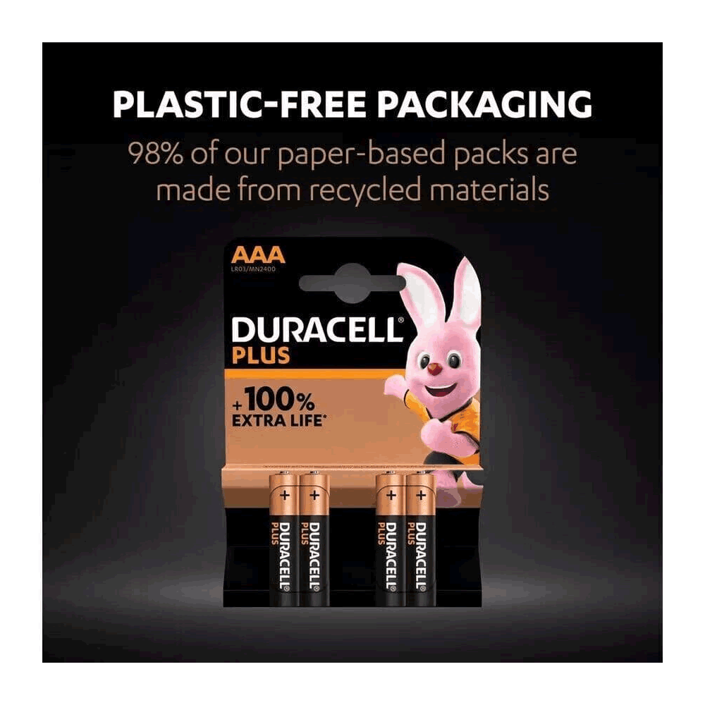 Duracell Duracell Plus AA Battery LR6 CD4 Double A MN1500 1.5V Alkaline ...