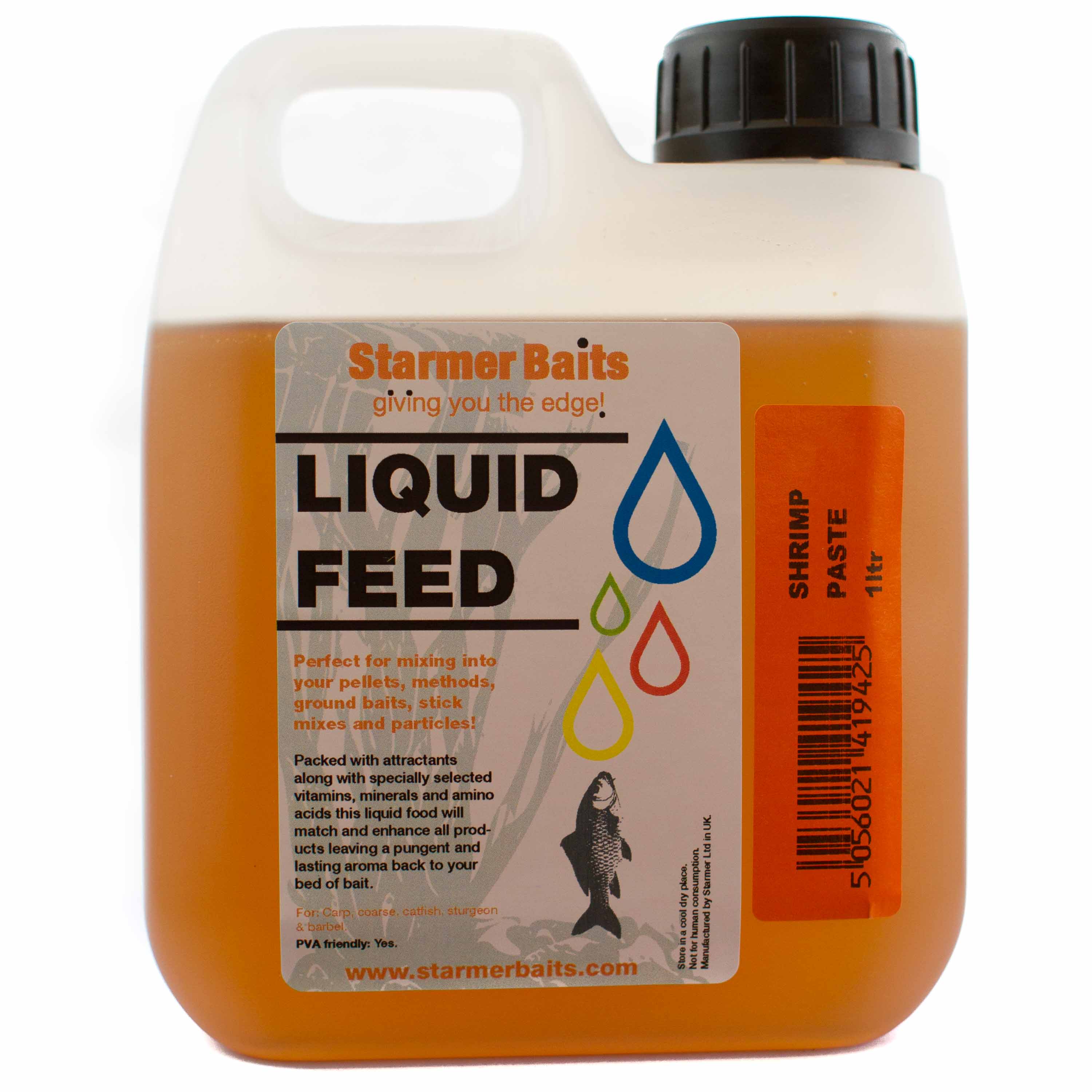 Liquid pellet and method particle feed additive for carp & coarse ...