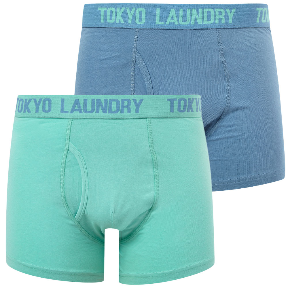 Tokyo Laundry Boxer Shorts Men's 2 Pack Stretch Cotton Underwear Boxers ...