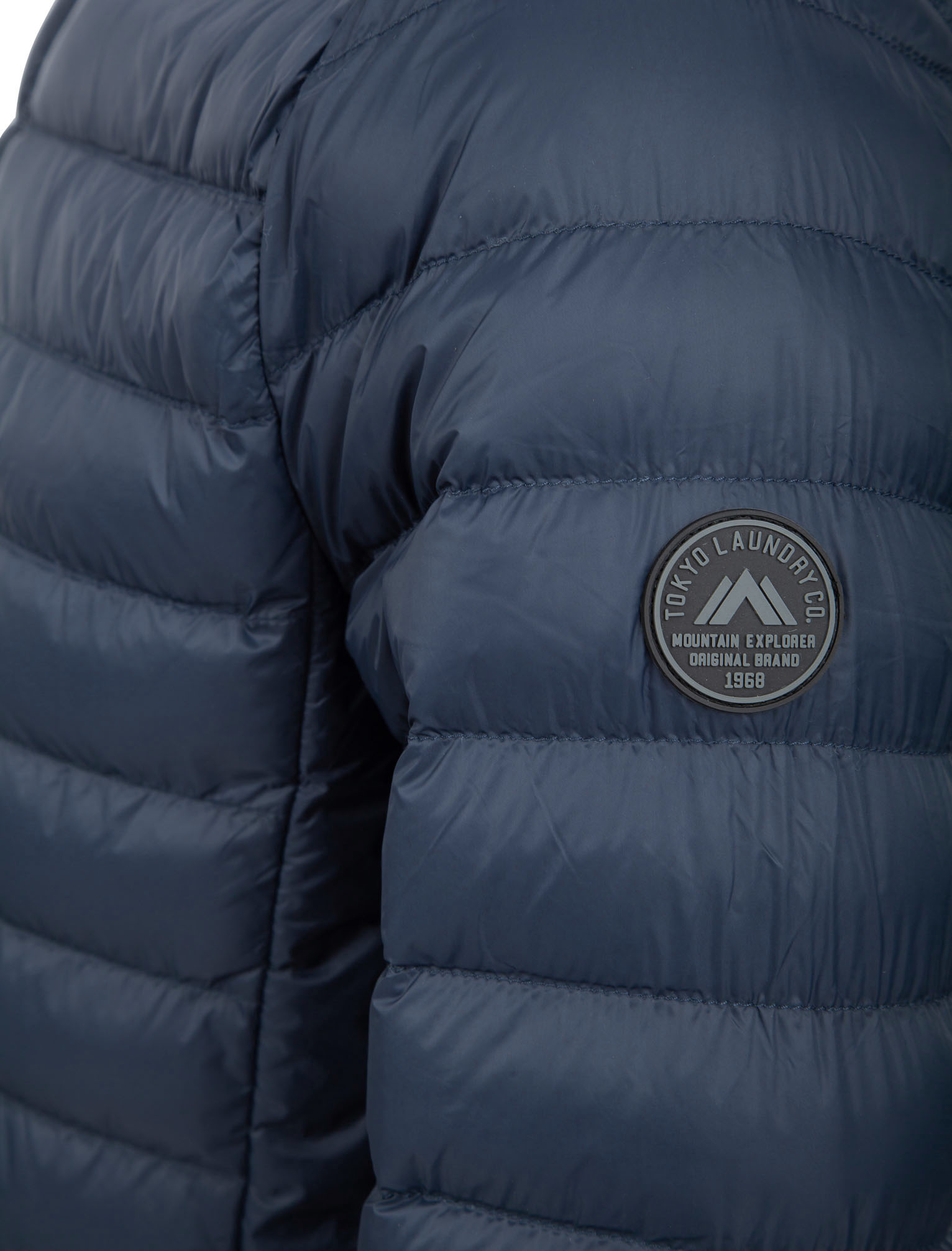 Tokyo Laundry Puffer Jacket Mens Quilted Puffa Coat Funnel Neck Padded ...
