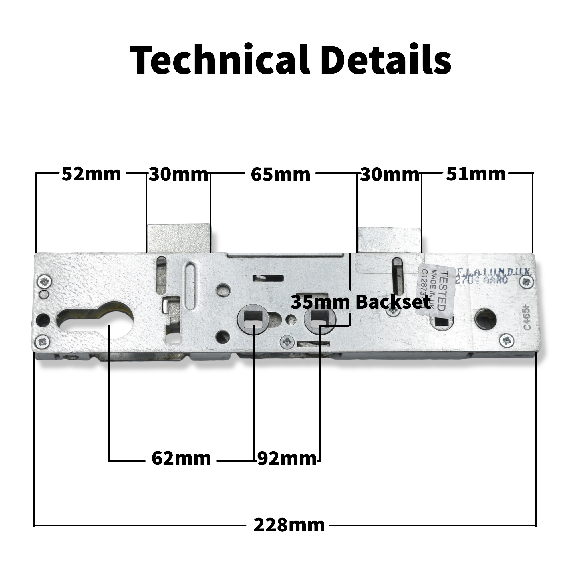 Genuine Lockmaster Mila Master Multi Point Upvc Gearbox Door Lock 35mm ...