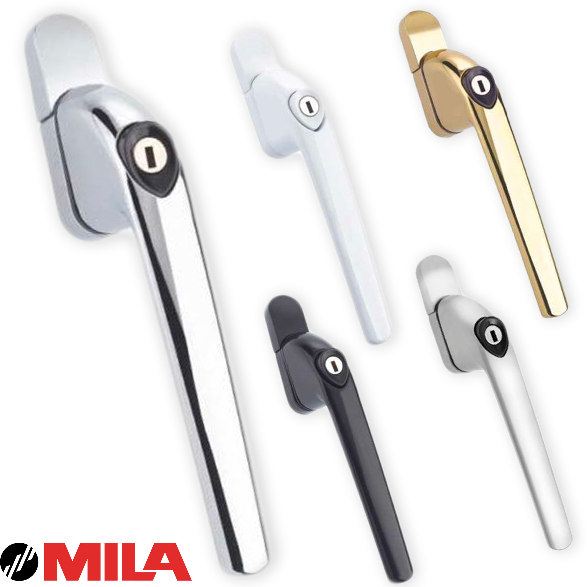 Universal Mila Hero uPVC Espag Window Inline Handle Key Locking Double ...